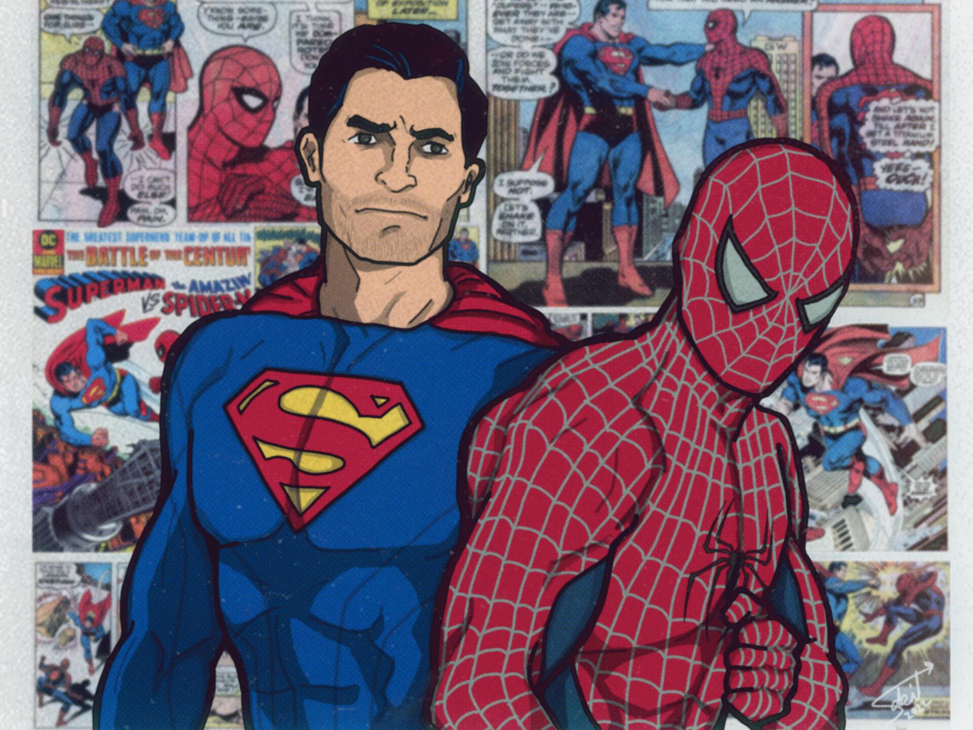 Superman Vs Spiderman Wallpapers Top Free Superman Vs Spiderman