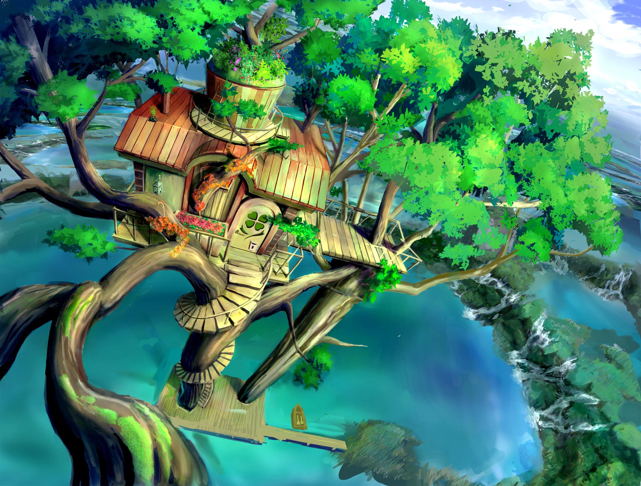 Cartoon Tree House Wallpapers - Top Free Cartoon Tree House Backgrounds ...