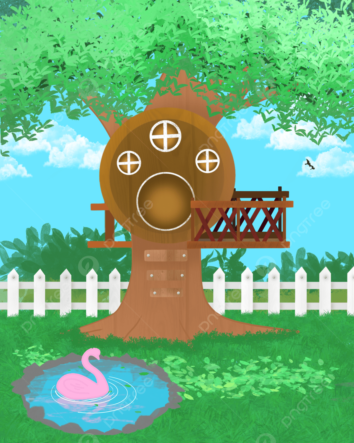 Cartoon Tree House Wallpapers - Top Free Cartoon Tree House Backgrounds ...