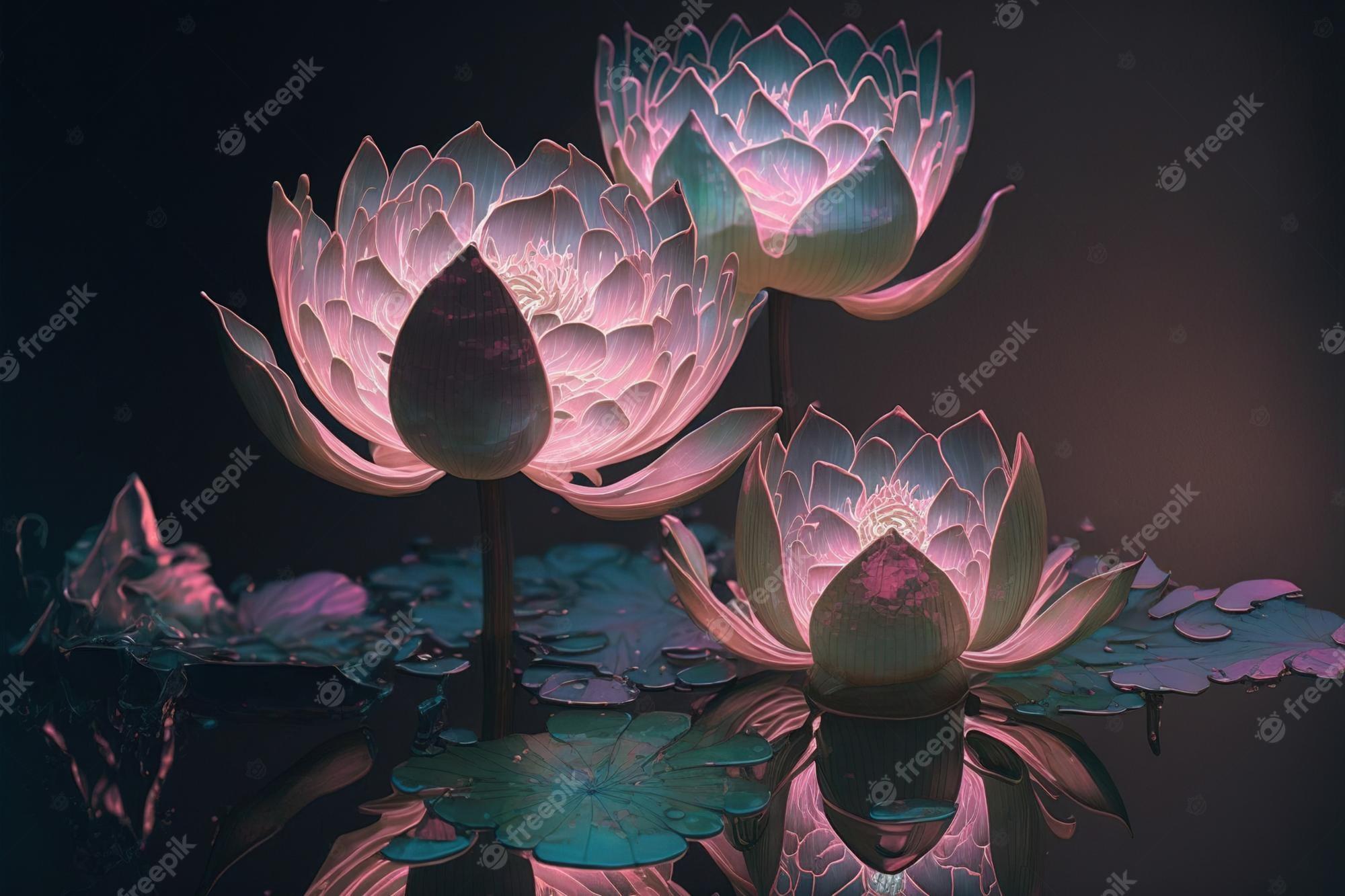Neon Lotus Flower Wallpapers - Top Free Neon Lotus Flower Backgrounds ...