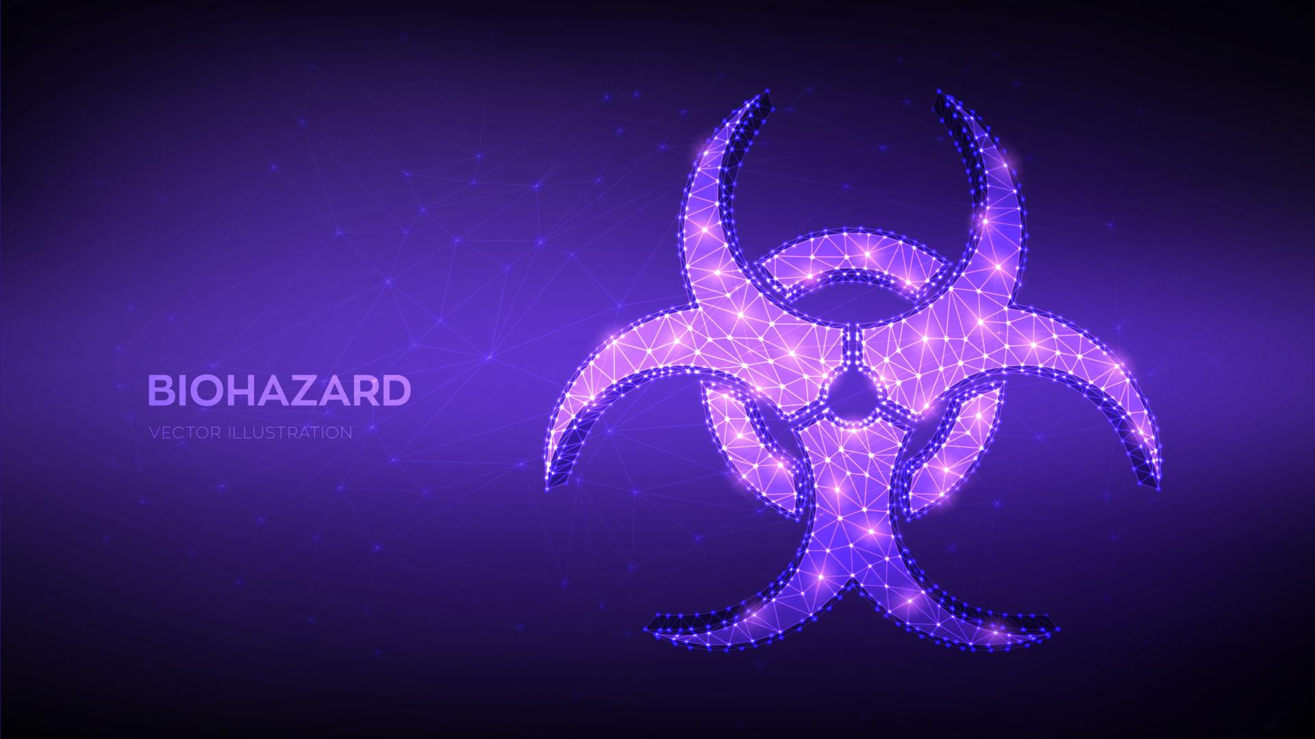 Purple Biohazard Wallpaper