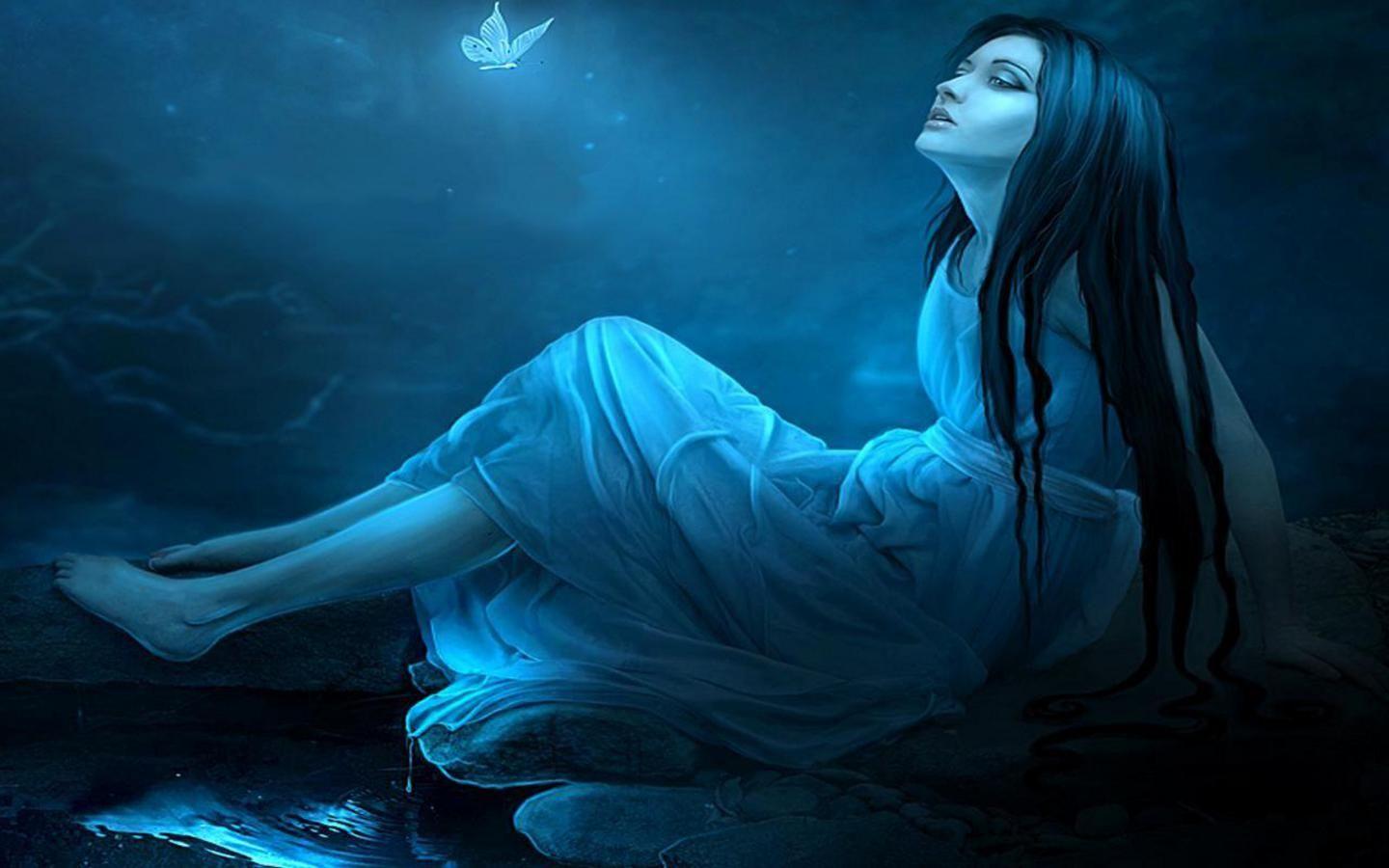 Blue Woman Wallpapers - Top Free Blue Woman Backgrounds - WallpaperAccess