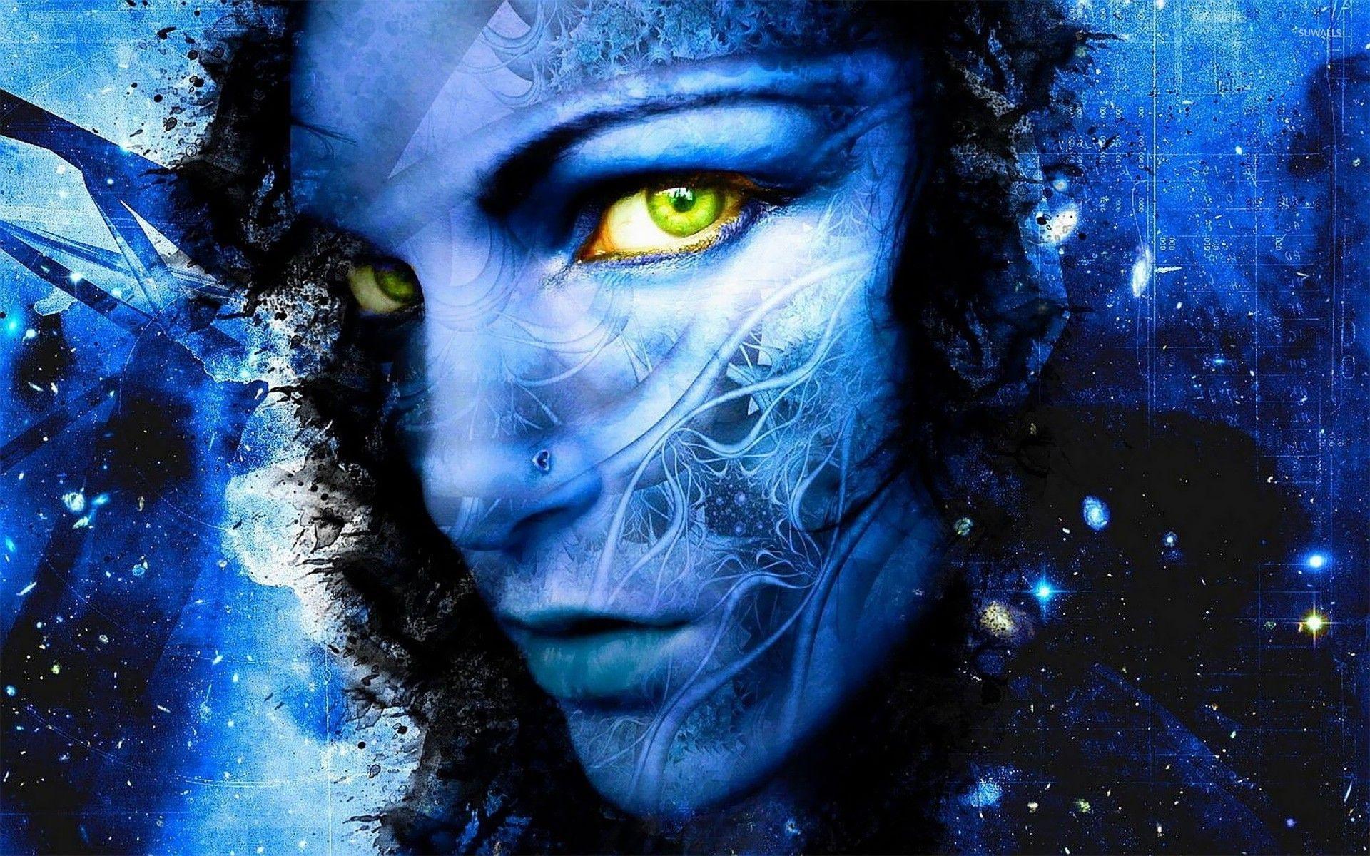 Blue Woman Wallpapers - Top Free Blue Woman Backgrounds - WallpaperAccess