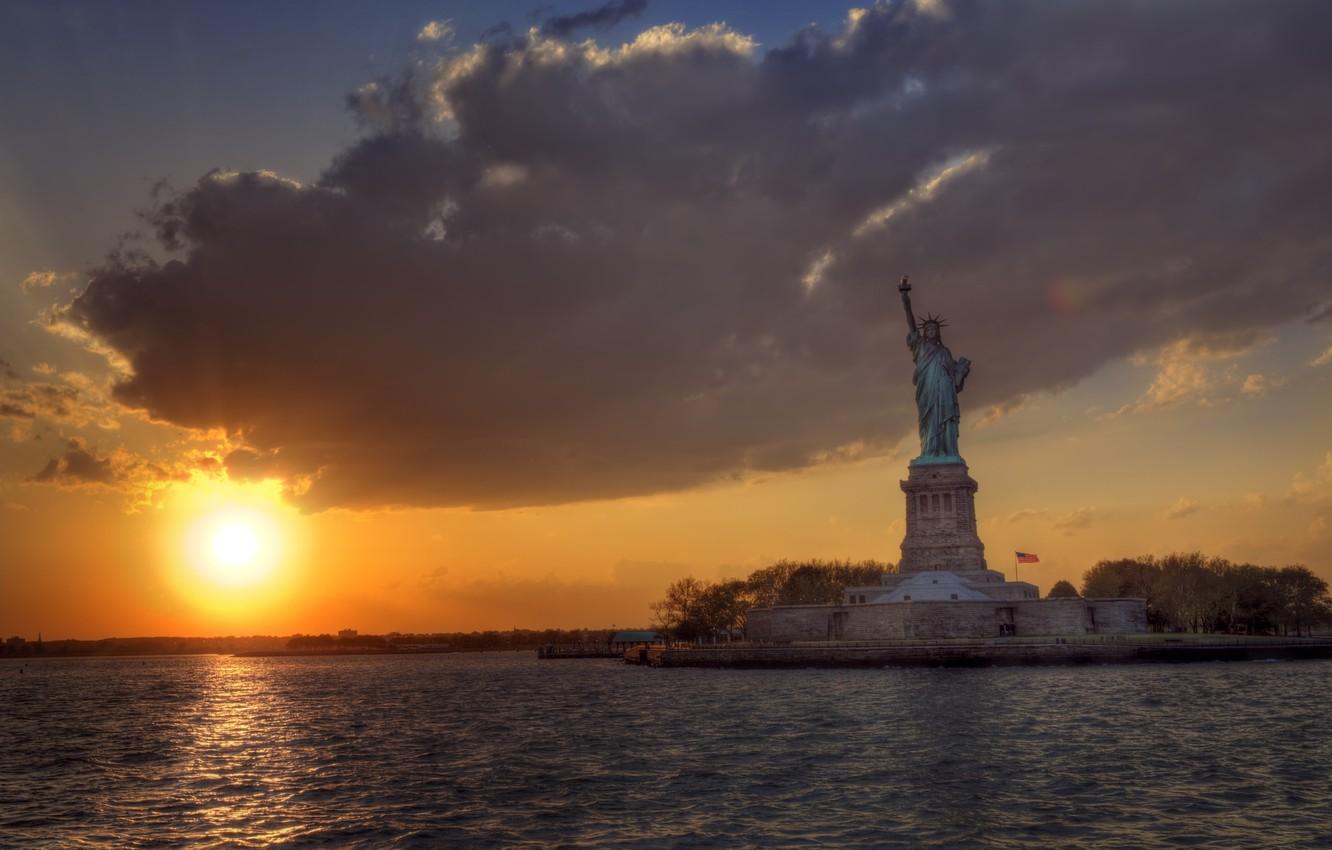 Statue of Liberty Sunset Wallpapers - Top Free Statue of Liberty Sunset ...