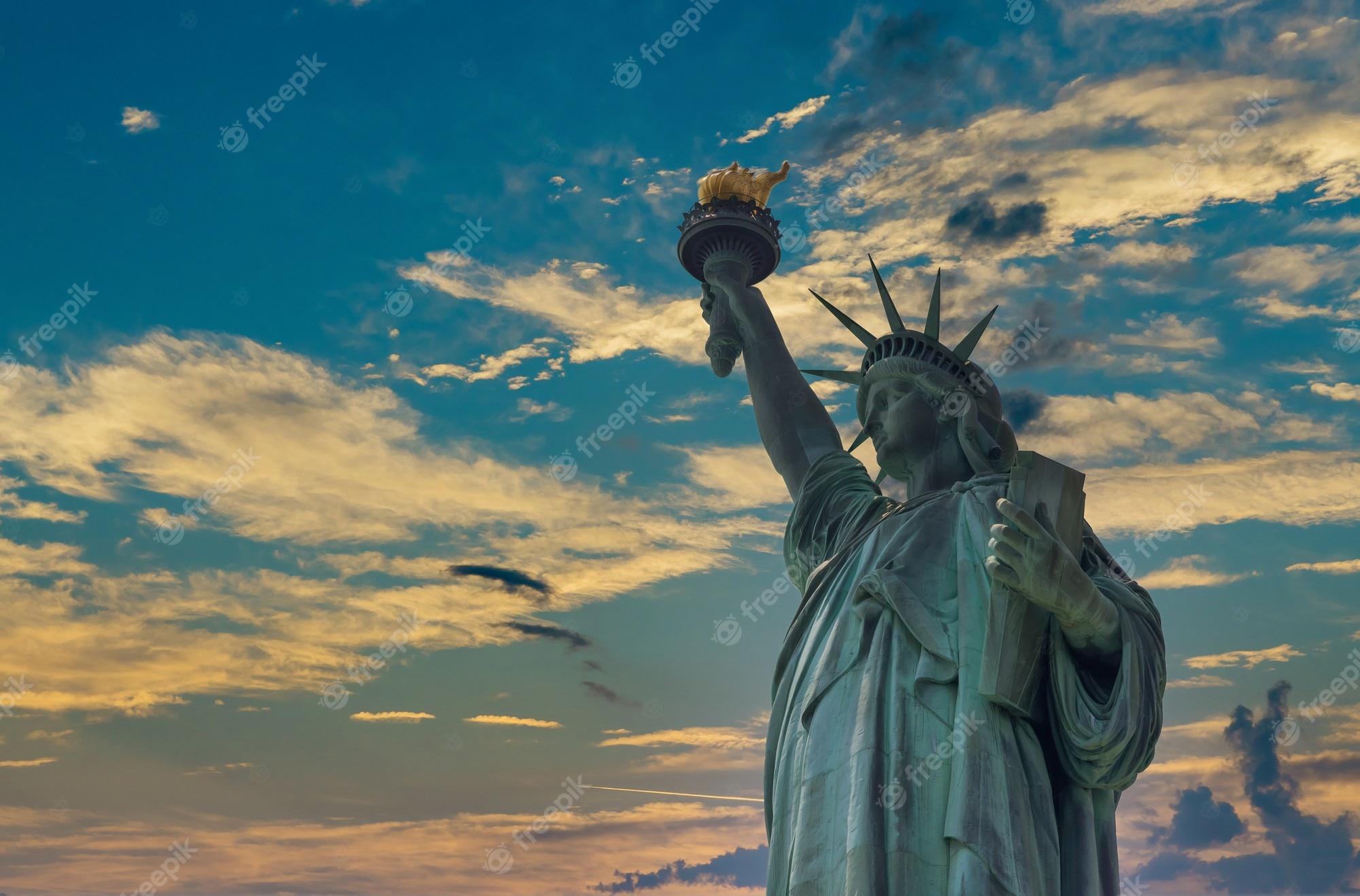 Statue of Liberty Sunset Wallpapers - Top Free Statue of Liberty Sunset ...