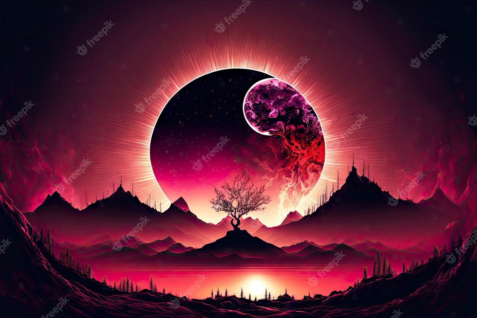 Red Eclipse Wallpapers - Top Free Red Eclipse Backgrounds - WallpaperAccess