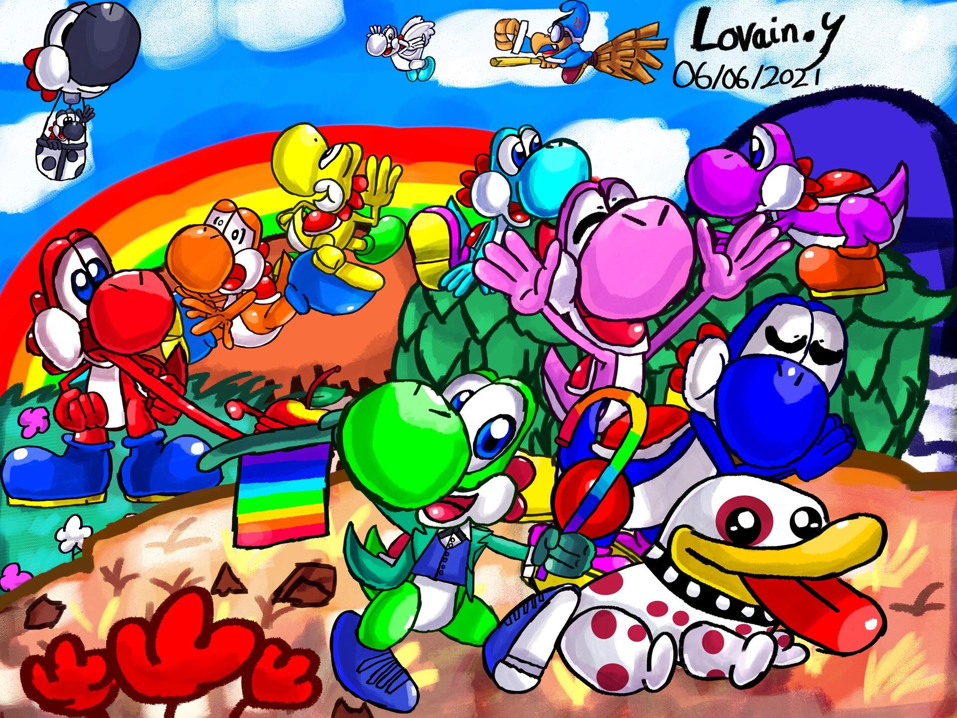 Red Yoshi Wallpapers - Top Free Red Yoshi Backgrounds - WallpaperAccess