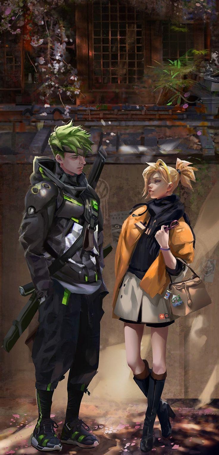Mercy and Genji Wallpapers - Top Free Mercy and Genji Backgrounds ...