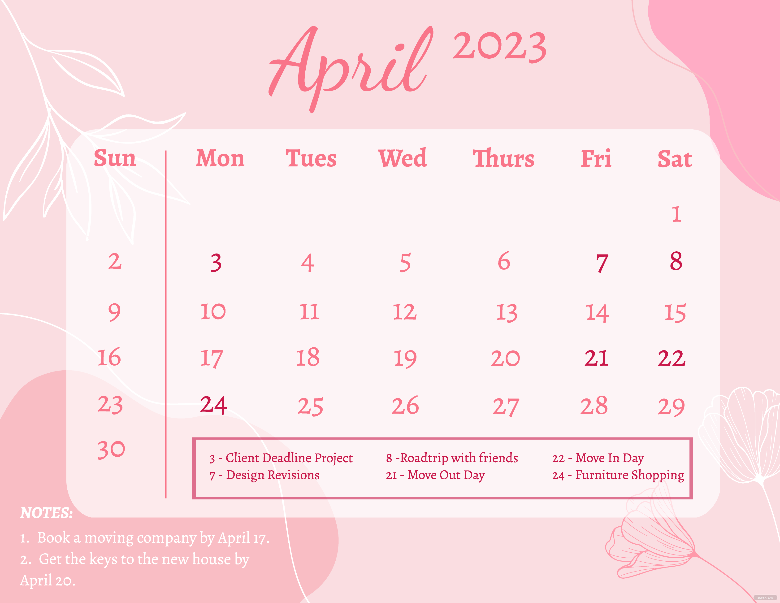 April 2023 Calendar Wallpapers - Top Free April 2023 Calendar ...