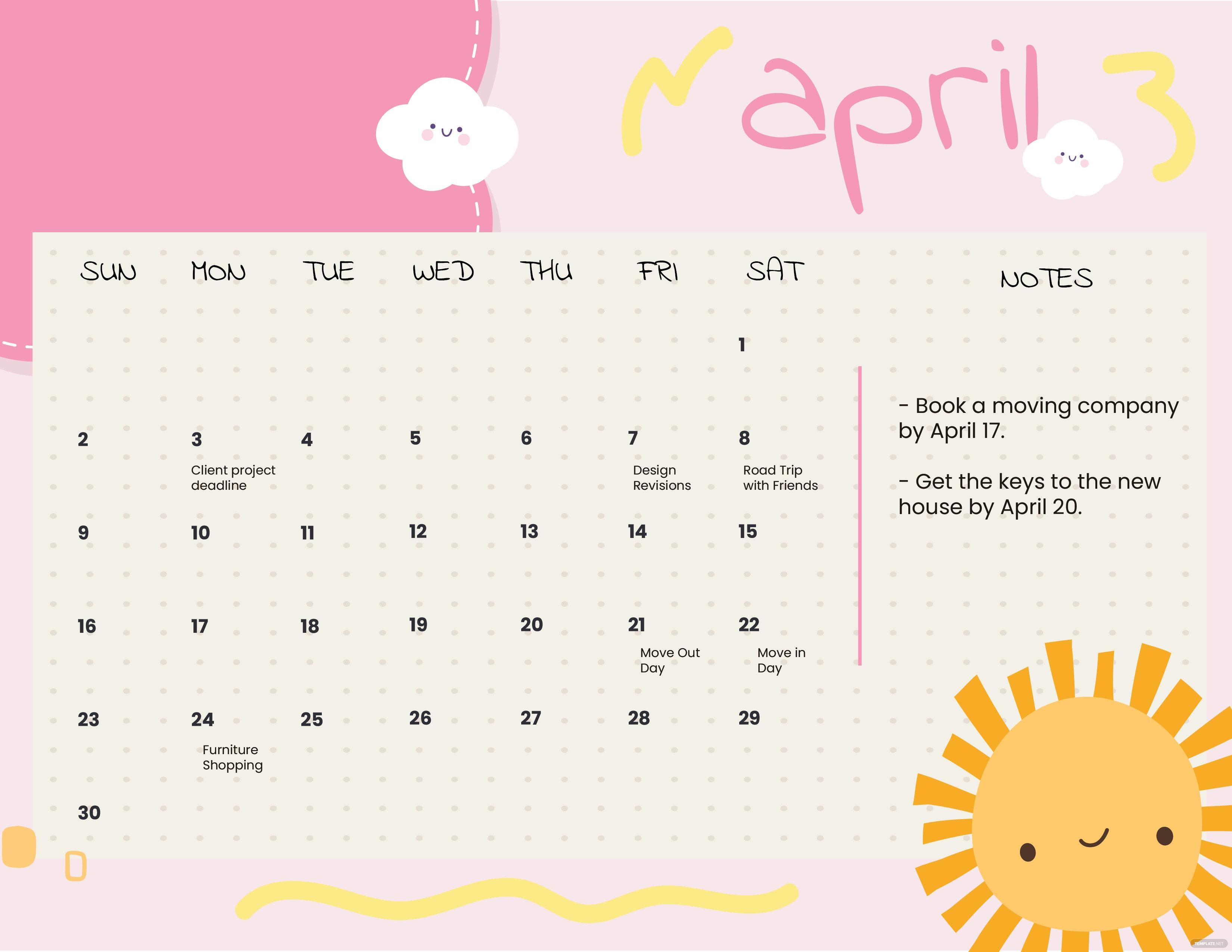 April 2023 Calendar Wallpapers - Top Free April 2023 Calendar ...