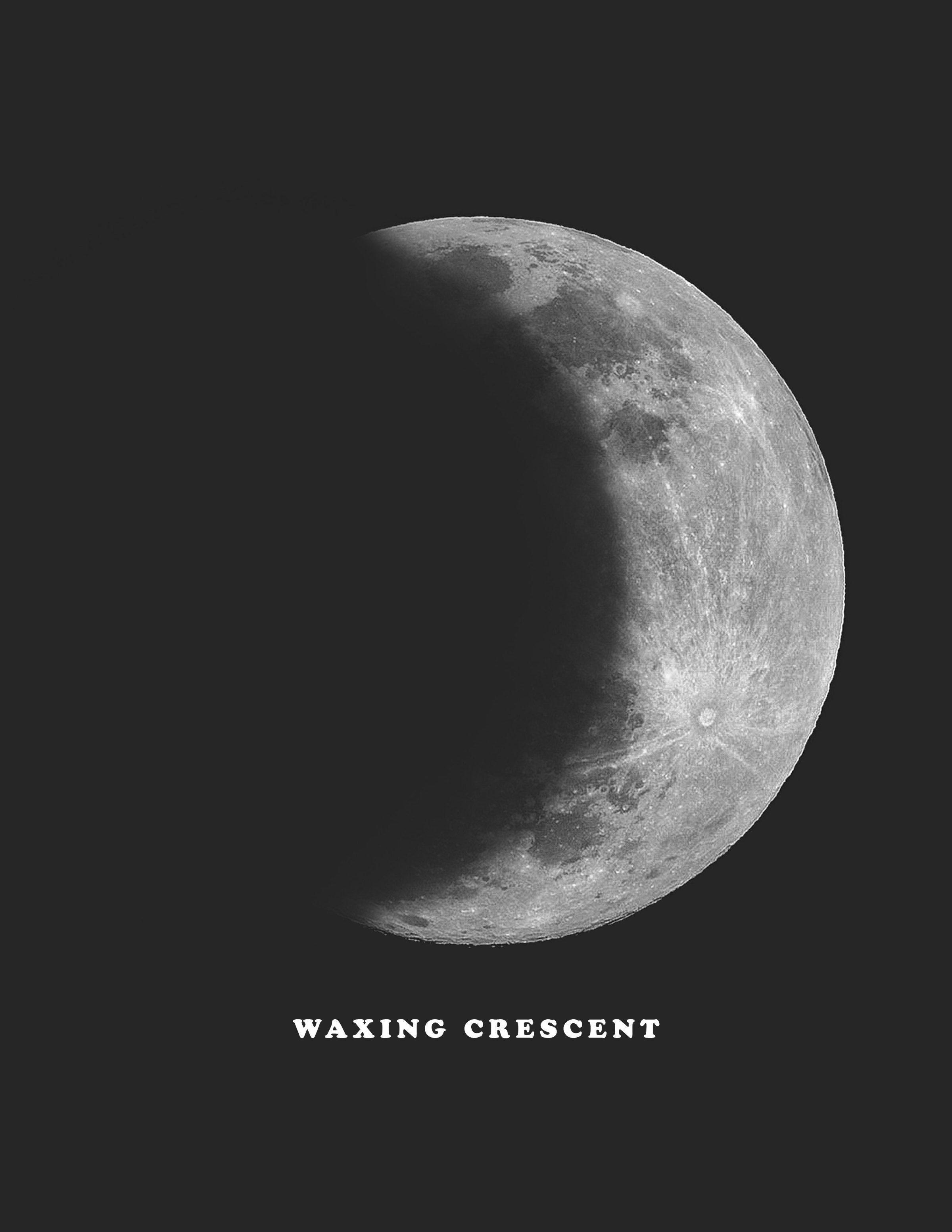 Waxing Crescent Wallpapers - Top Free Waxing Crescent Backgrounds ...