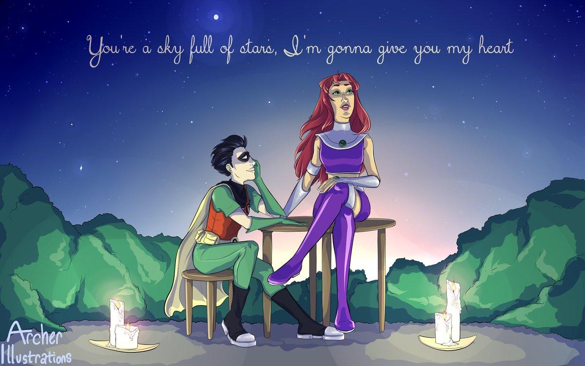 Robin and Starfire Wallpapers - Top Free Robin and Starfire Backgrounds ...