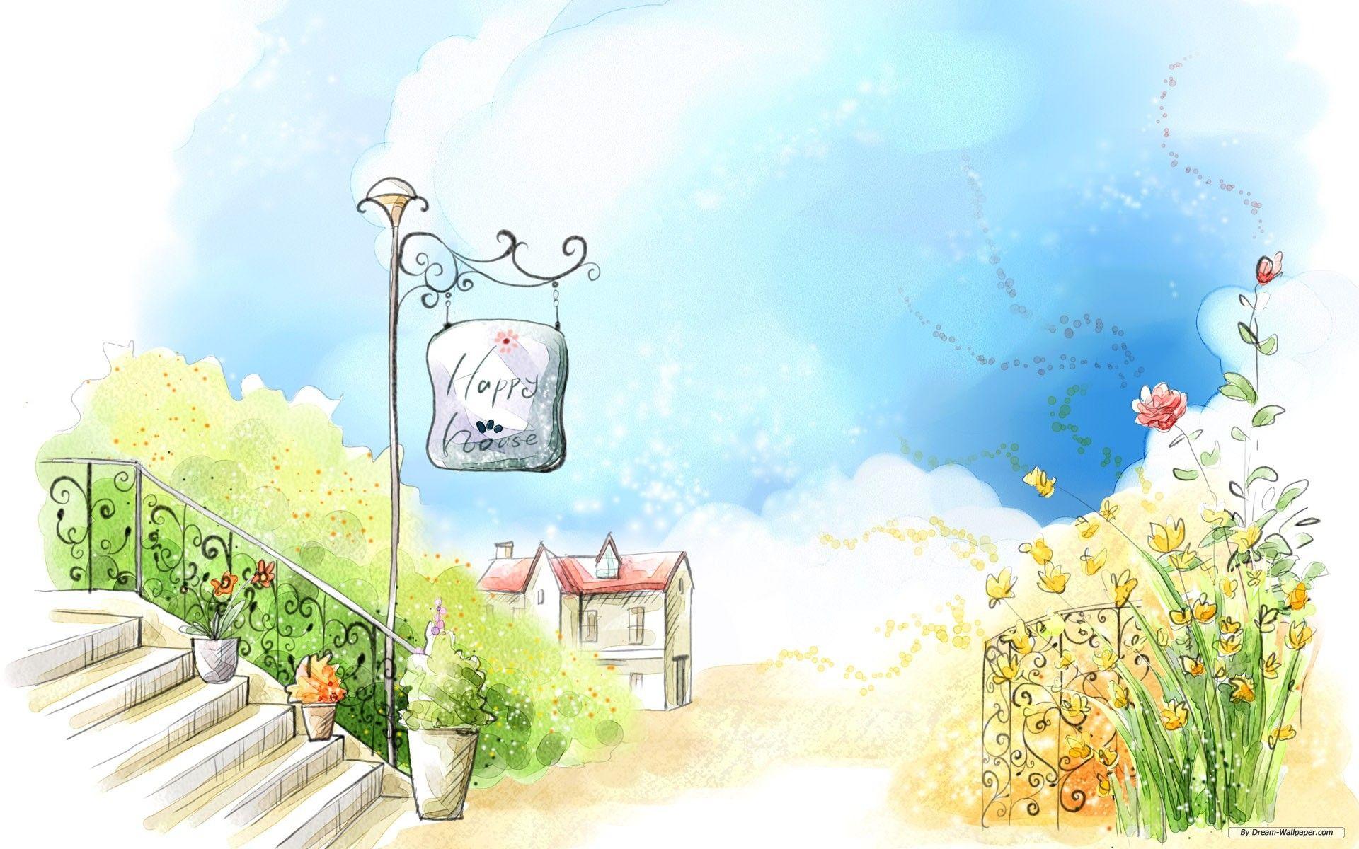 Spring Drawing Wallpapers - Top Free Spring Drawing Backgrounds ...