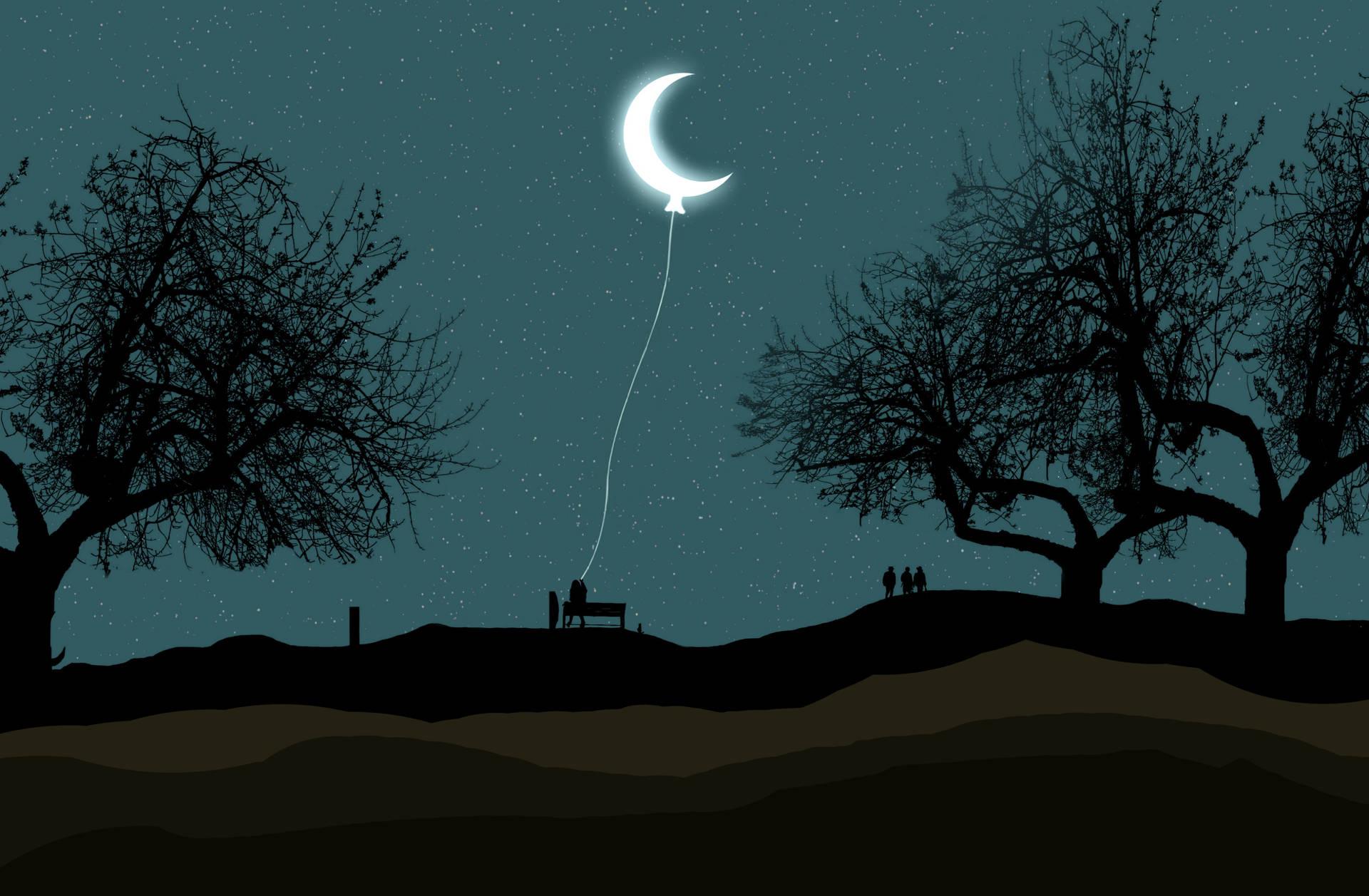 Crescent Moon Aesthetic Wallpapers - Top Free Crescent Moon Aesthetic ...