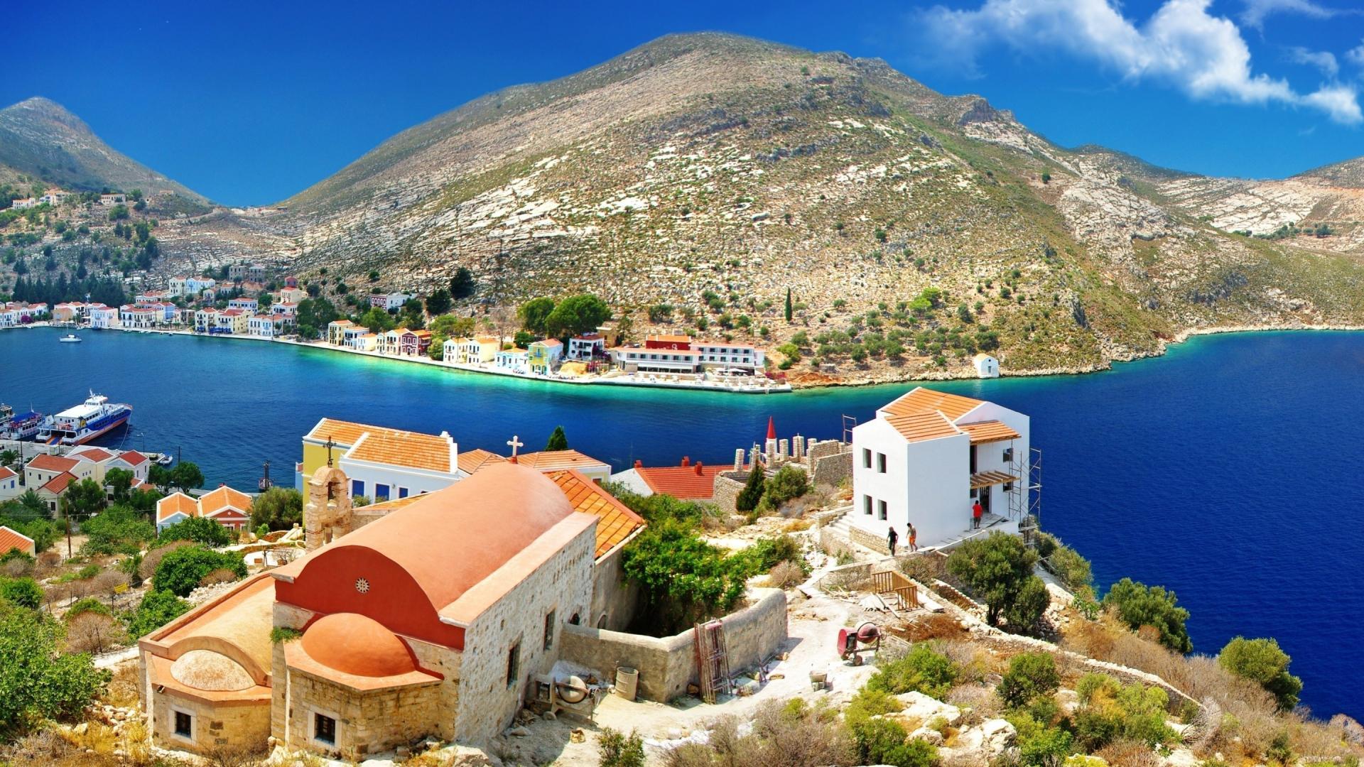 Greece Landscape Wallpapers - Top Free Greece Landscape Backgrounds ...