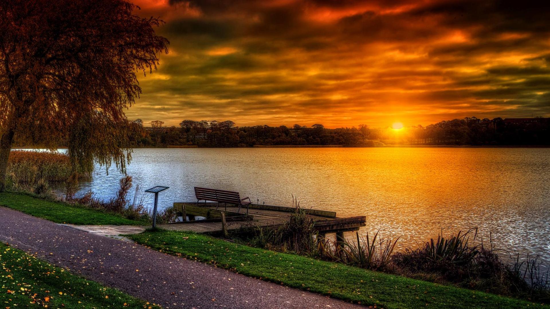 Beautiful Fall Sunset Wallpapers - Top Free Beautiful Fall Sunset ...