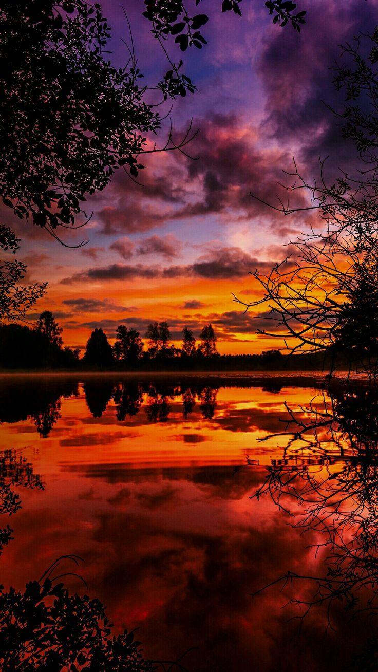 Beautiful Fall Sunset Wallpapers - Top Free Beautiful Fall Sunset ...