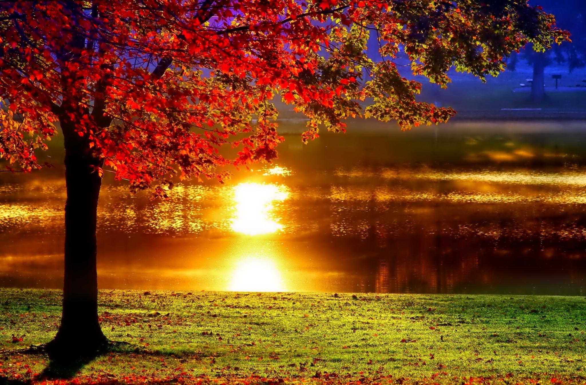 Beautiful Fall Sunset Wallpapers - Top Free Beautiful Fall Sunset ...