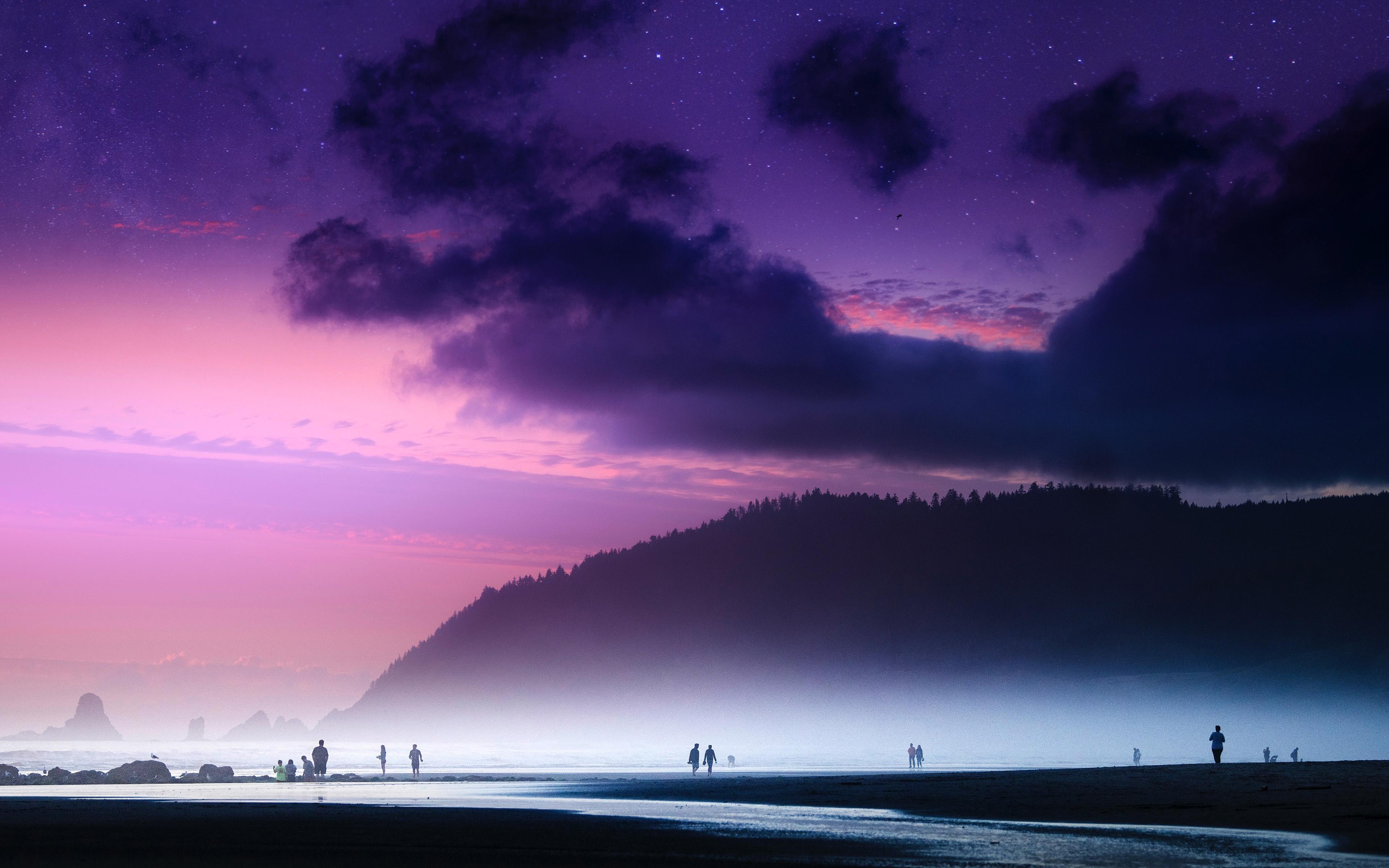 Purple Beach Desktop Wallpapers - Top Free Purple Beach Desktop ...