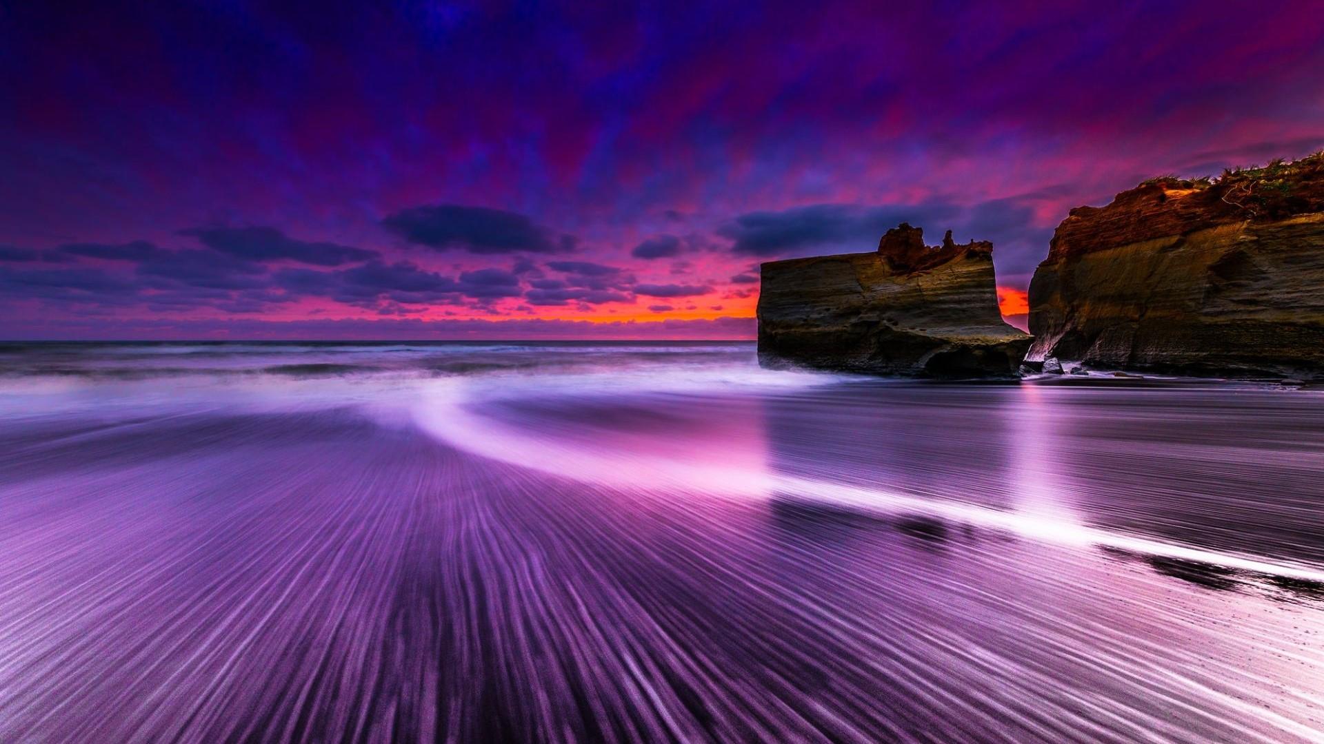 Purple Beach Desktop Wallpapers - Top Free Purple Beach Desktop ...