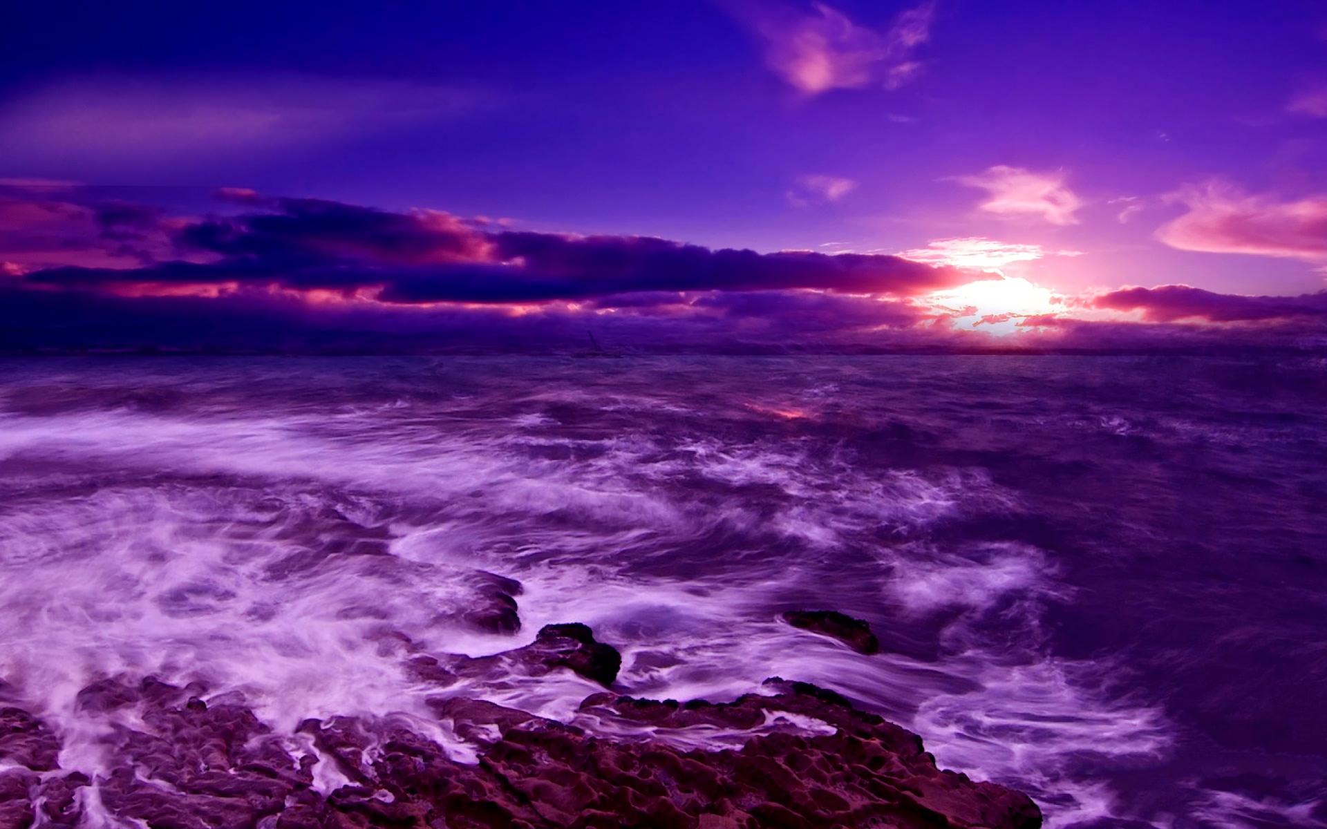 Purple Beach Desktop Wallpapers - Top Free Purple Beach Desktop ...
