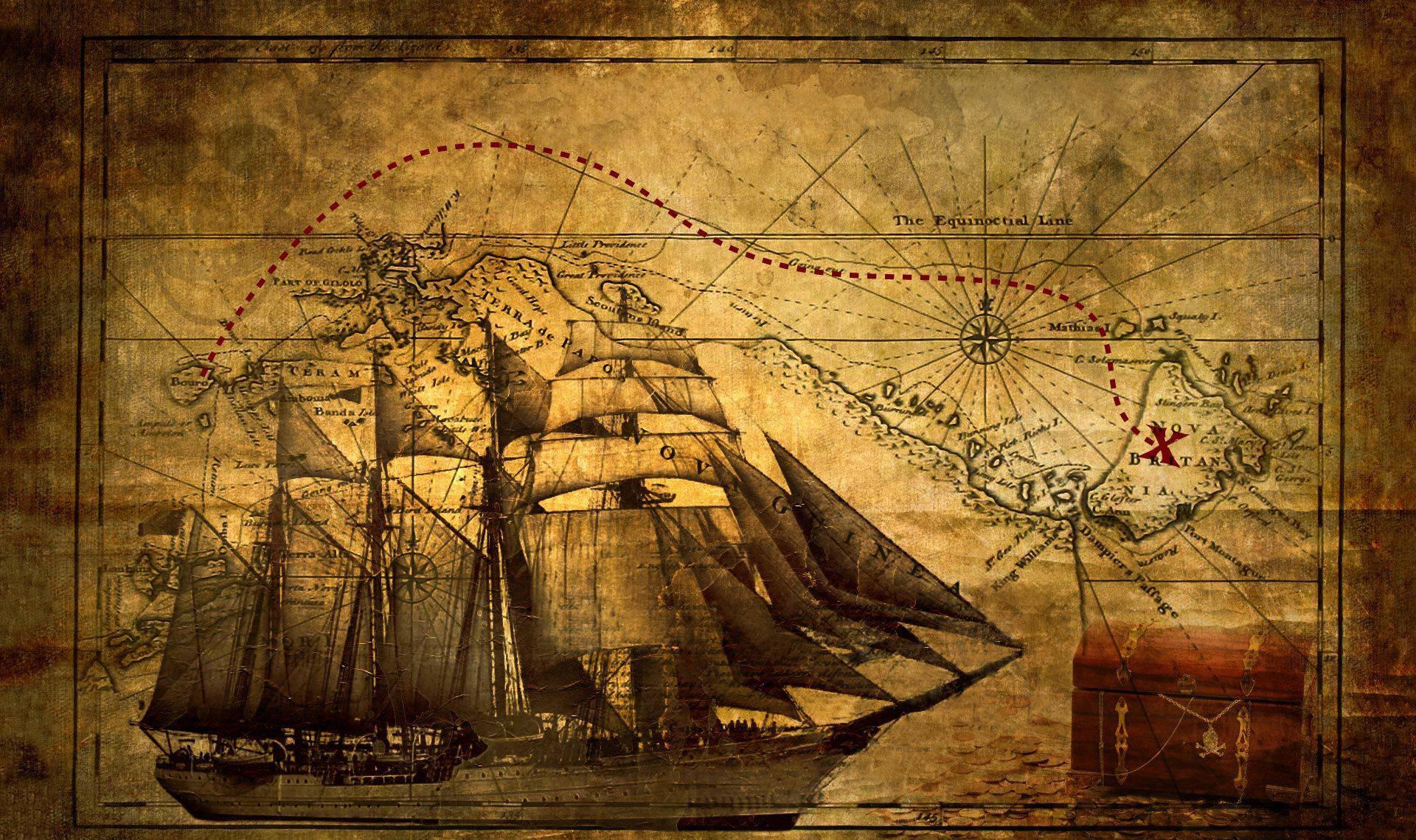 Pirate Treasure Map Wallpapers - Top Free Pirate Treasure Map ...