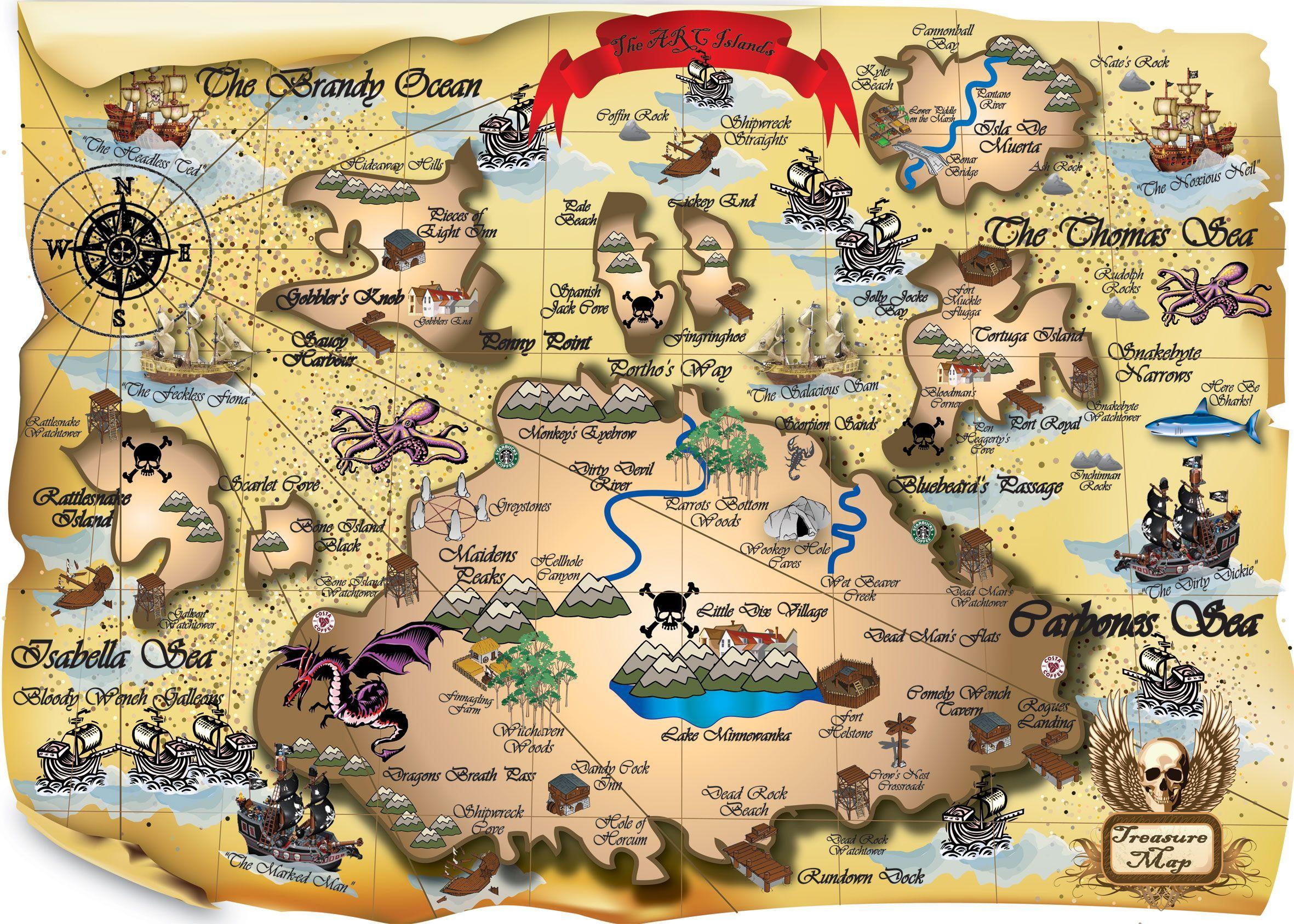 Pirate Treasure Map Wallpapers - Top Free Pirate Treasure Map ...