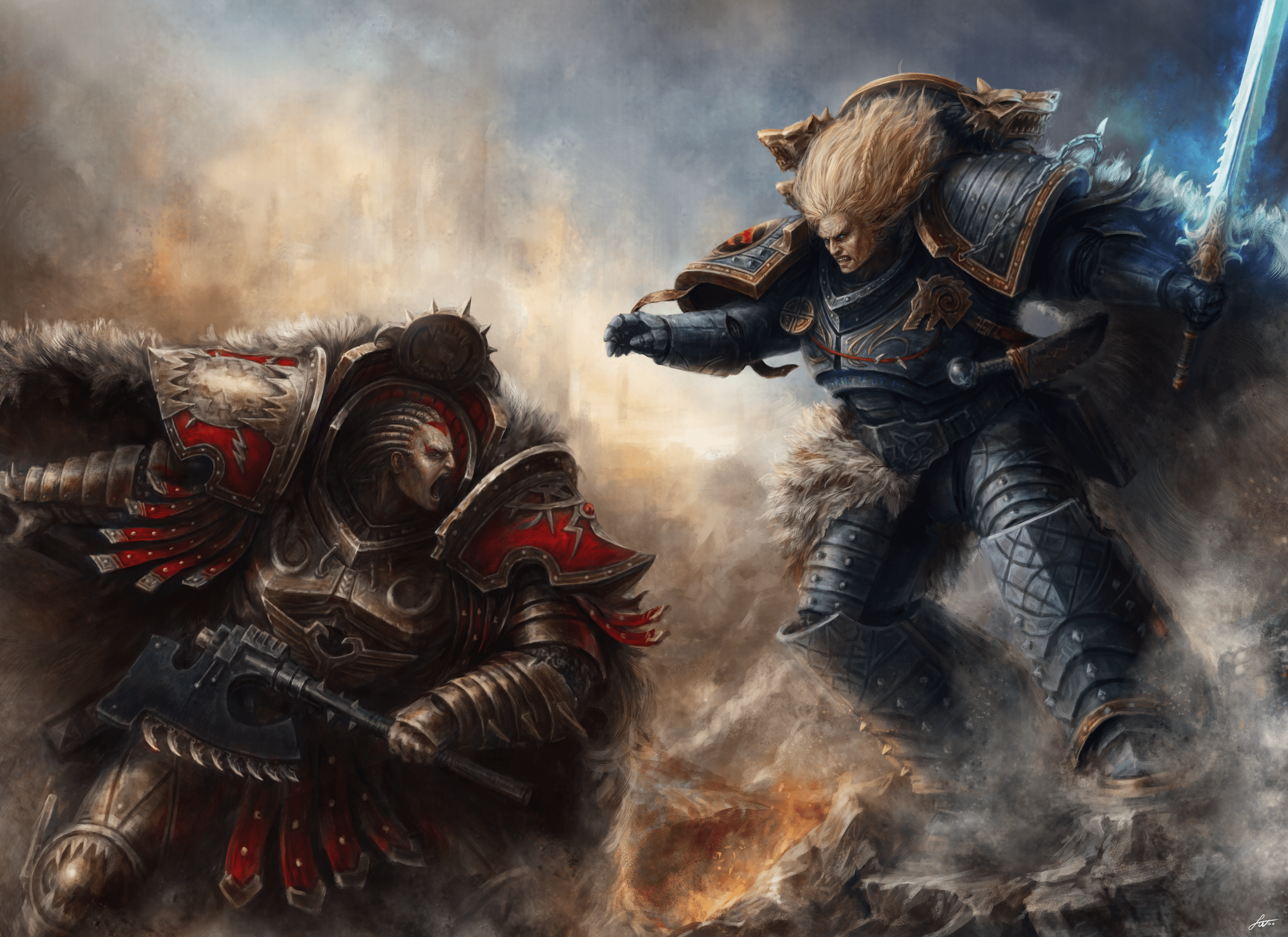 Warhammer Space Wolf Wallpapers - Top Free Warhammer Space Wolf Backgrounds - WallpaperAccess