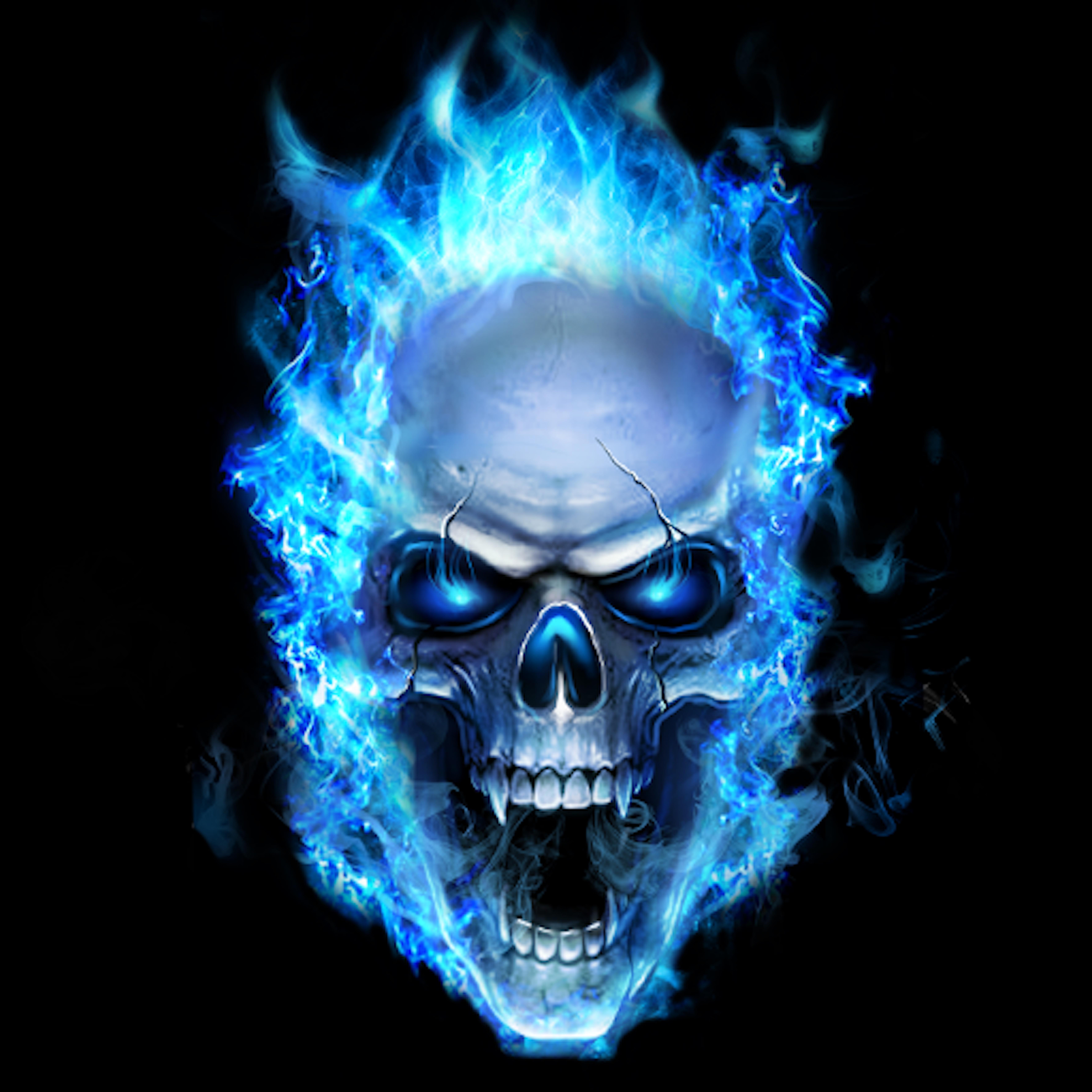 Flame Skull Wallpapers - Top Free Flame Skull Backgrounds - WallpaperAccess