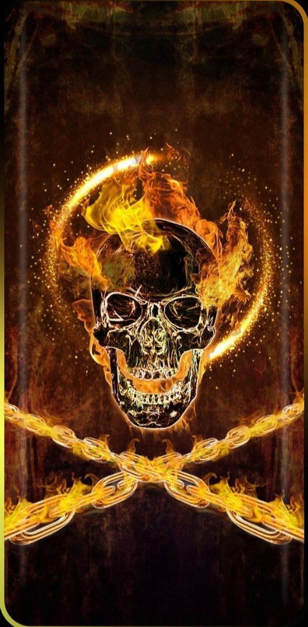 Flame Skull Wallpapers - Top Free Flame Skull Backgrounds - WallpaperAccess