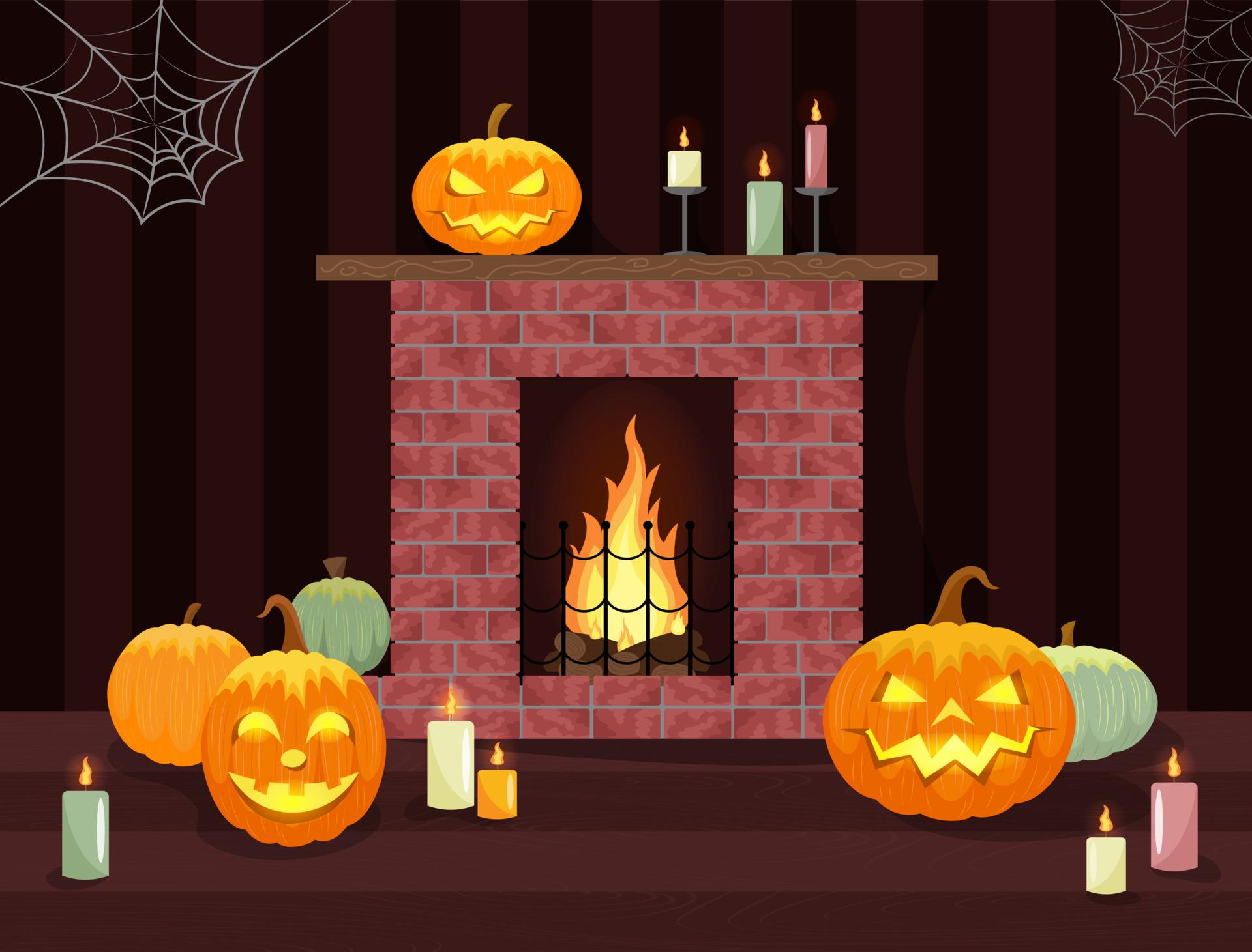 Fireplace Autumn Wallpapers - Top Free Fireplace Autumn Backgrounds ...