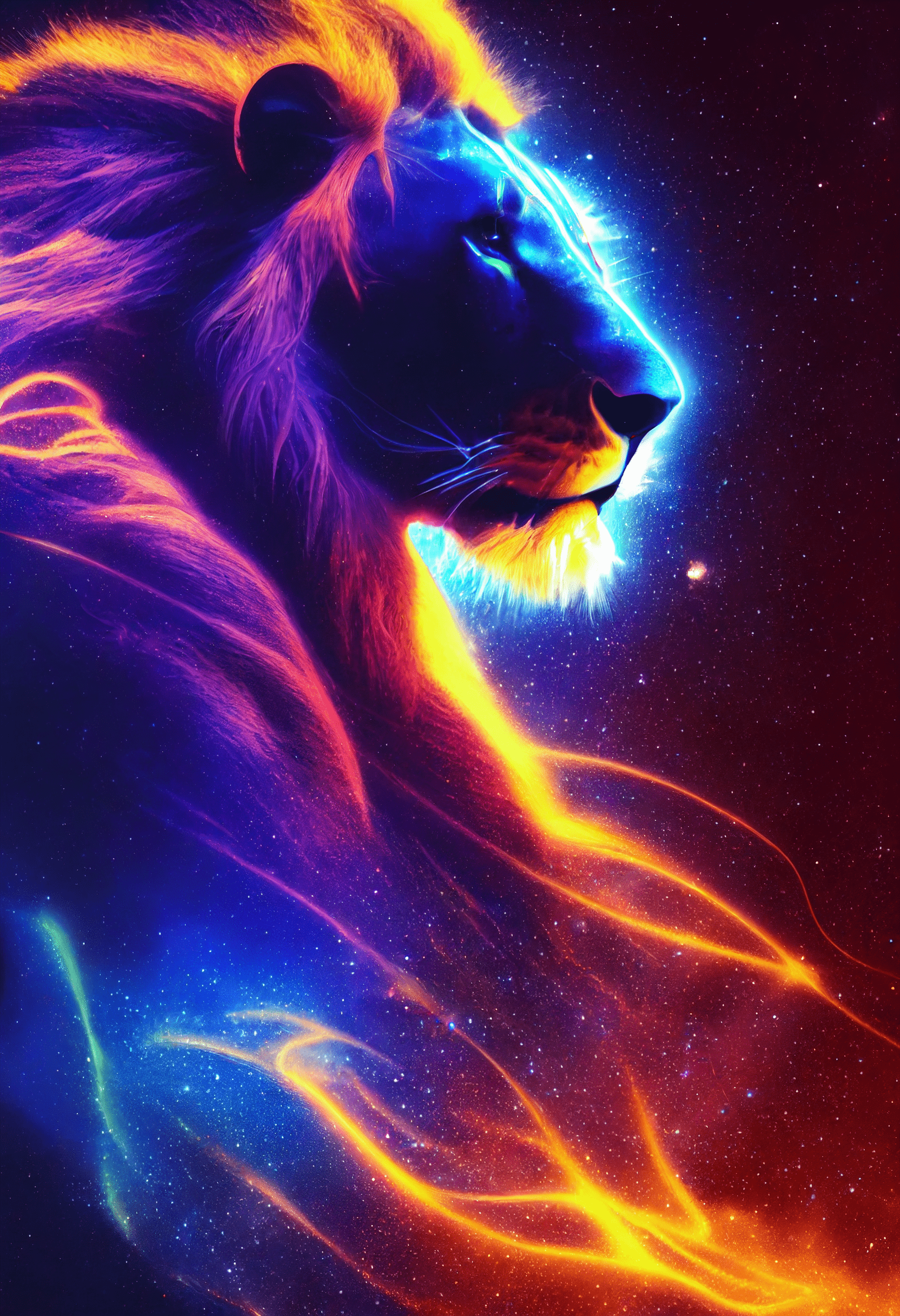 Cosmic Lion Wallpapers - Top Free Cosmic Lion Backgrounds - WallpaperAccess
