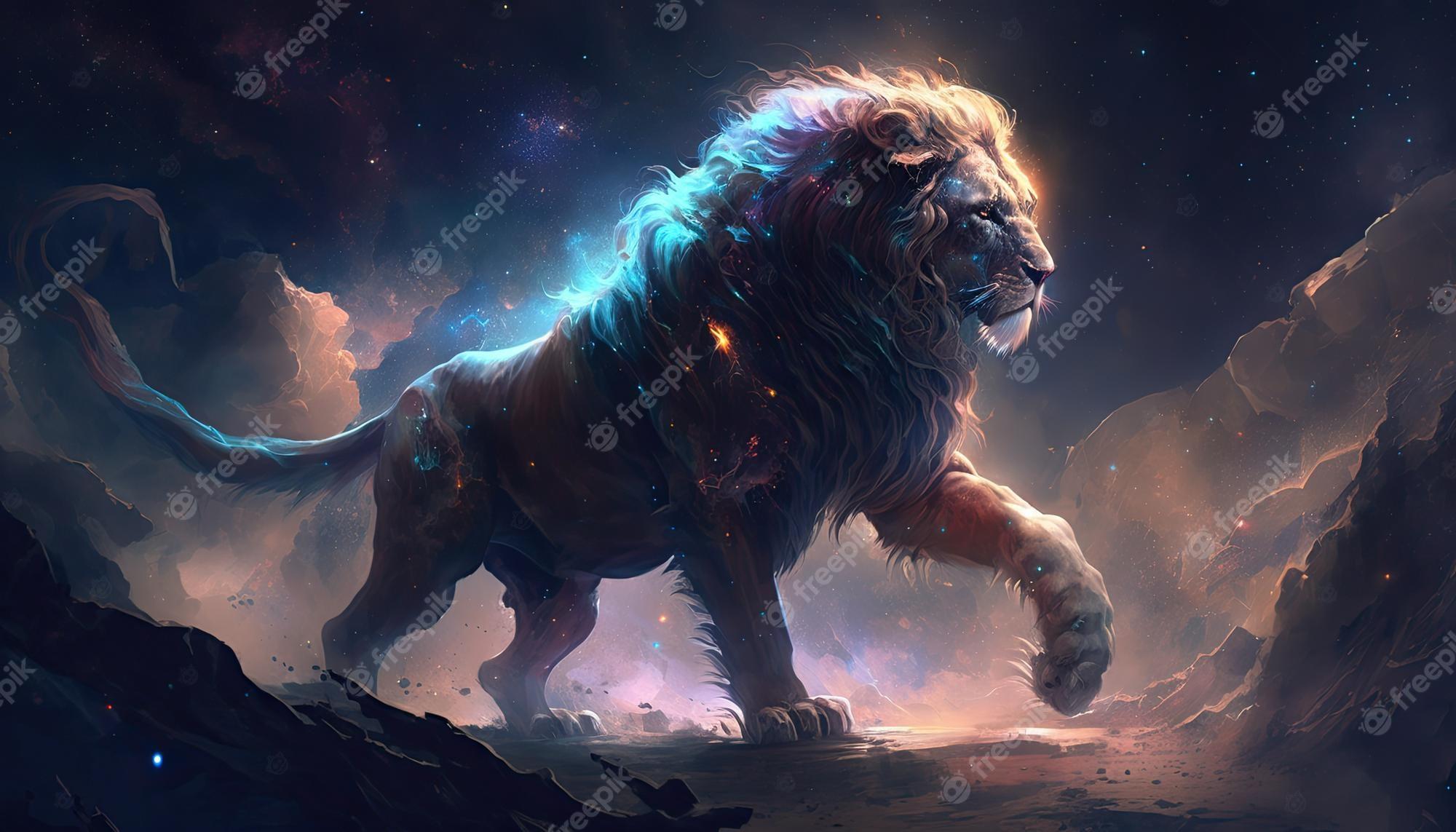 Cosmic Lion Wallpapers - Top Free Cosmic Lion Backgrounds - WallpaperAccess