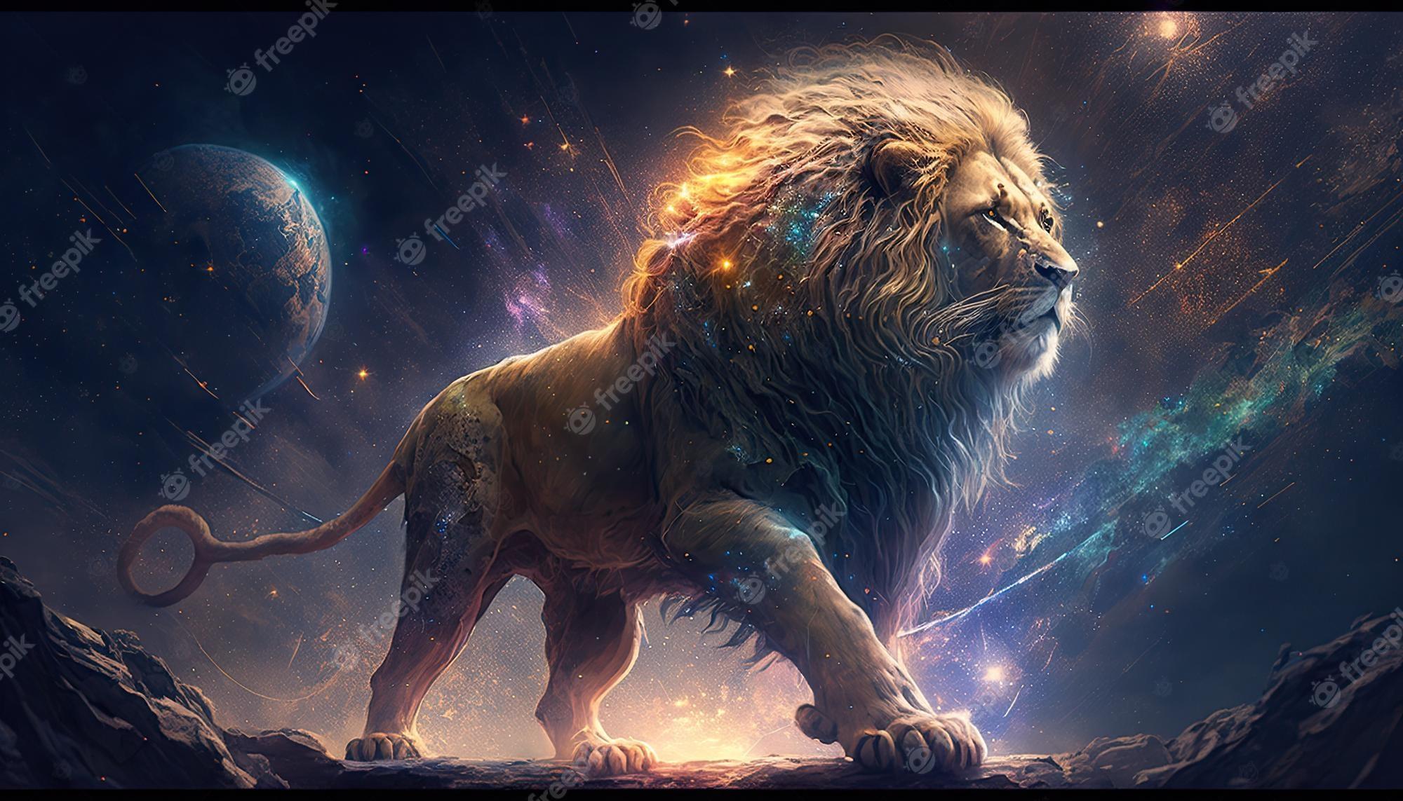Cosmic Lion Wallpapers - Top Free Cosmic Lion Backgrounds - WallpaperAccess