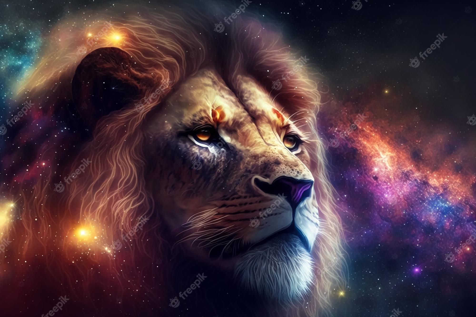 Cosmic Lion Wallpapers - Top Free Cosmic Lion Backgrounds - WallpaperAccess