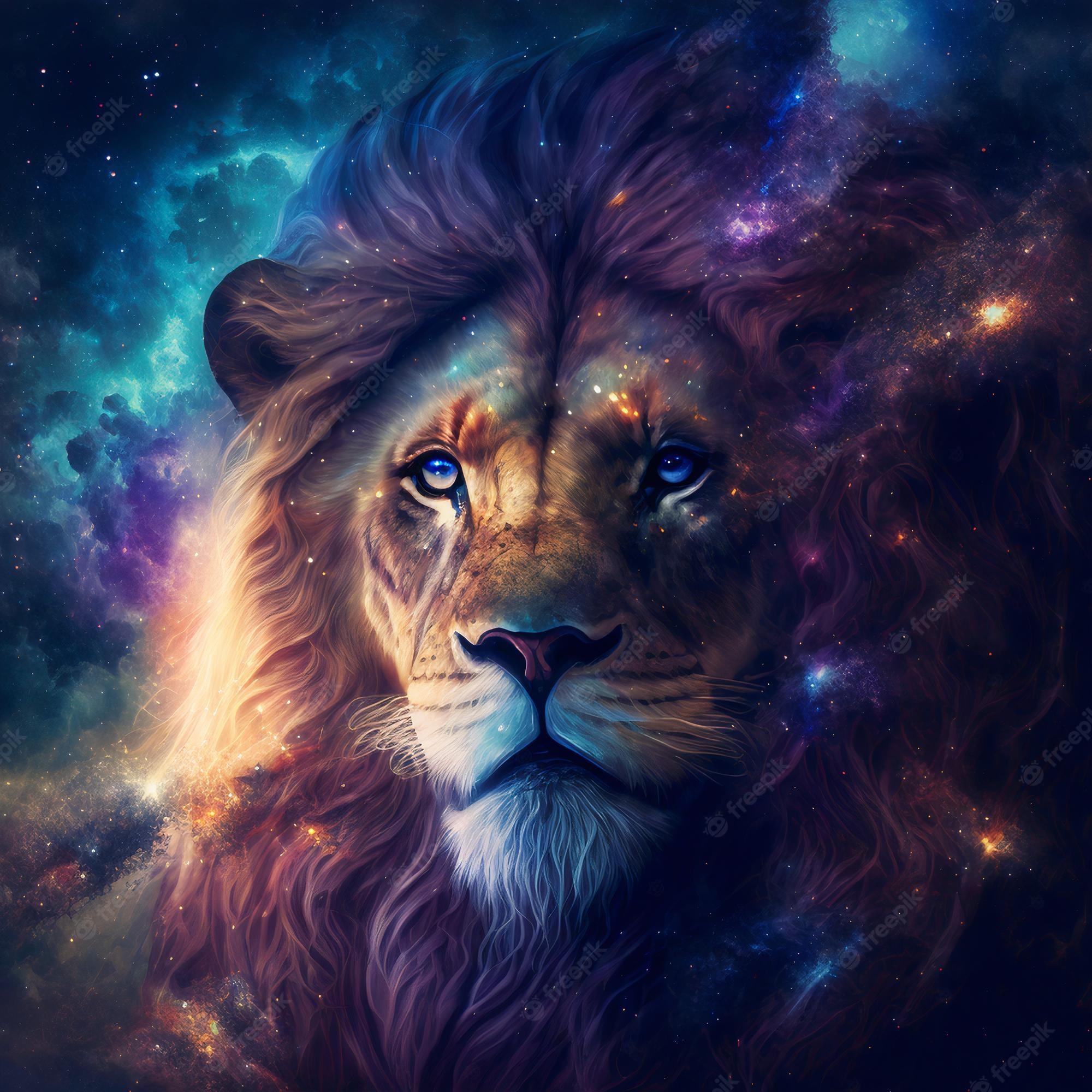 Cosmic Lion Wallpapers - Top Free Cosmic Lion Backgrounds - WallpaperAccess