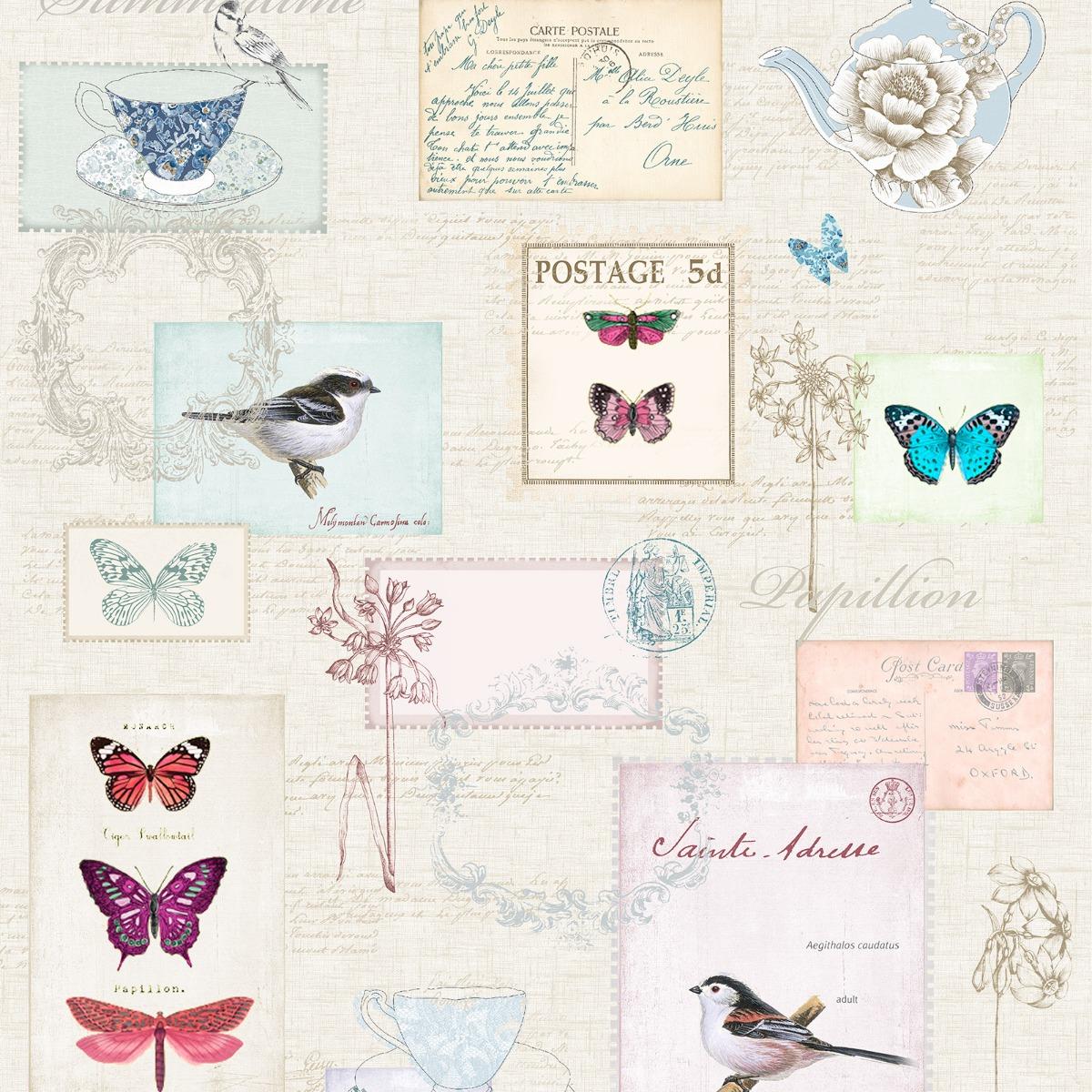Vintage Postcard Wallpapers - Top Free Vintage Postcard Backgrounds ...
