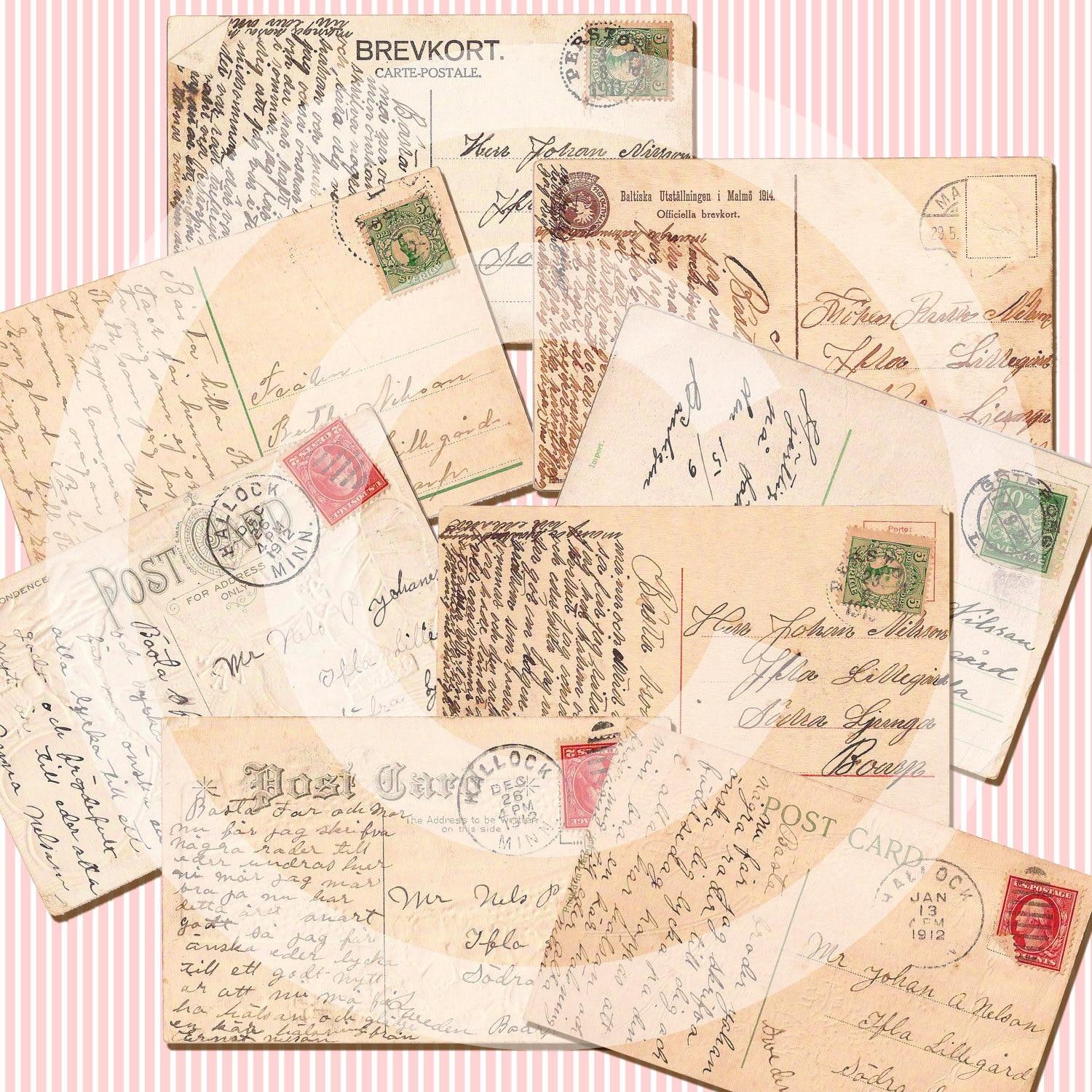 Vintage Postcard Wallpapers - Top Free Vintage Postcard Backgrounds ...
