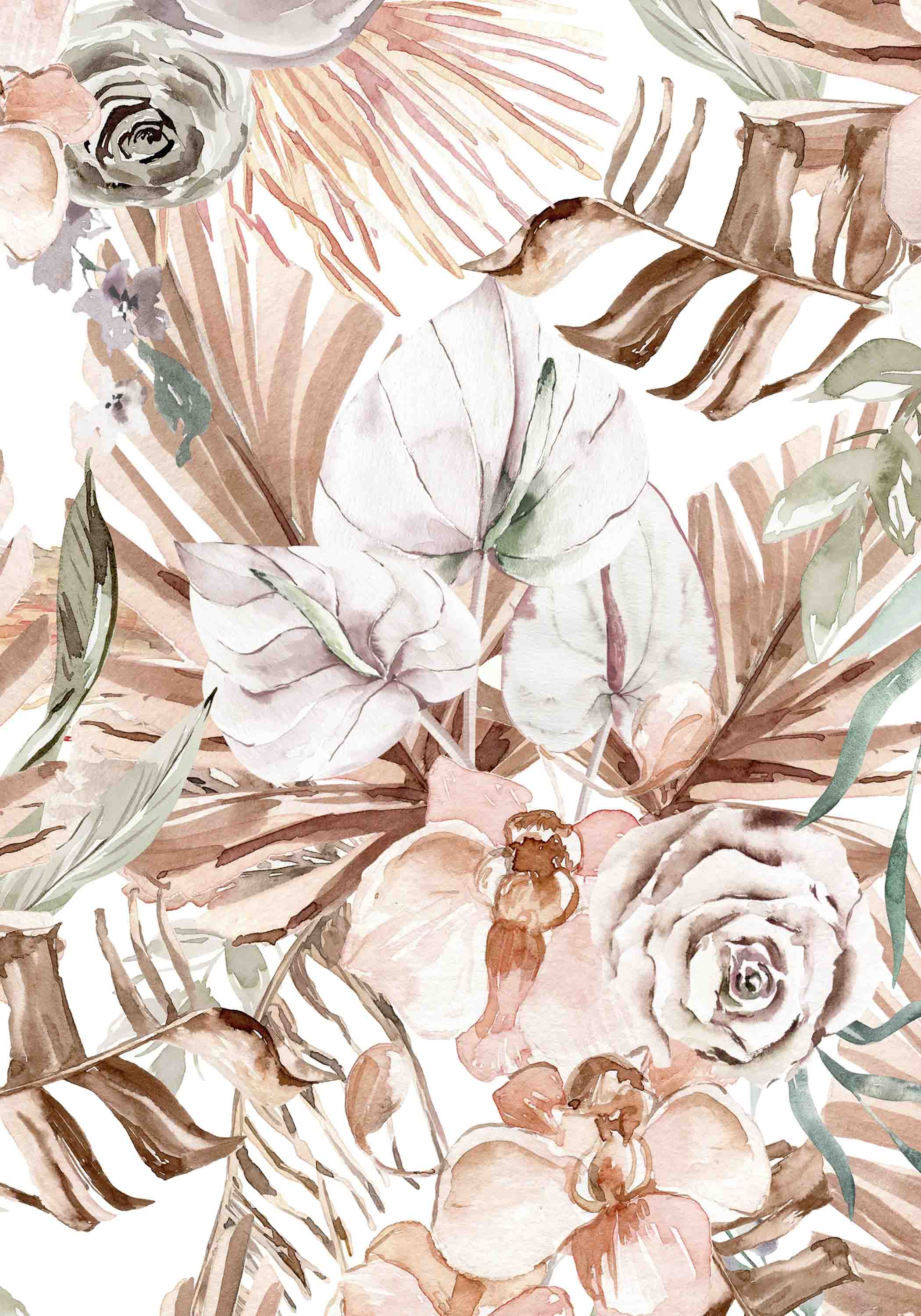 Bohemian Flowers Wallpapers - Top Free Bohemian Flowers Backgrounds ...