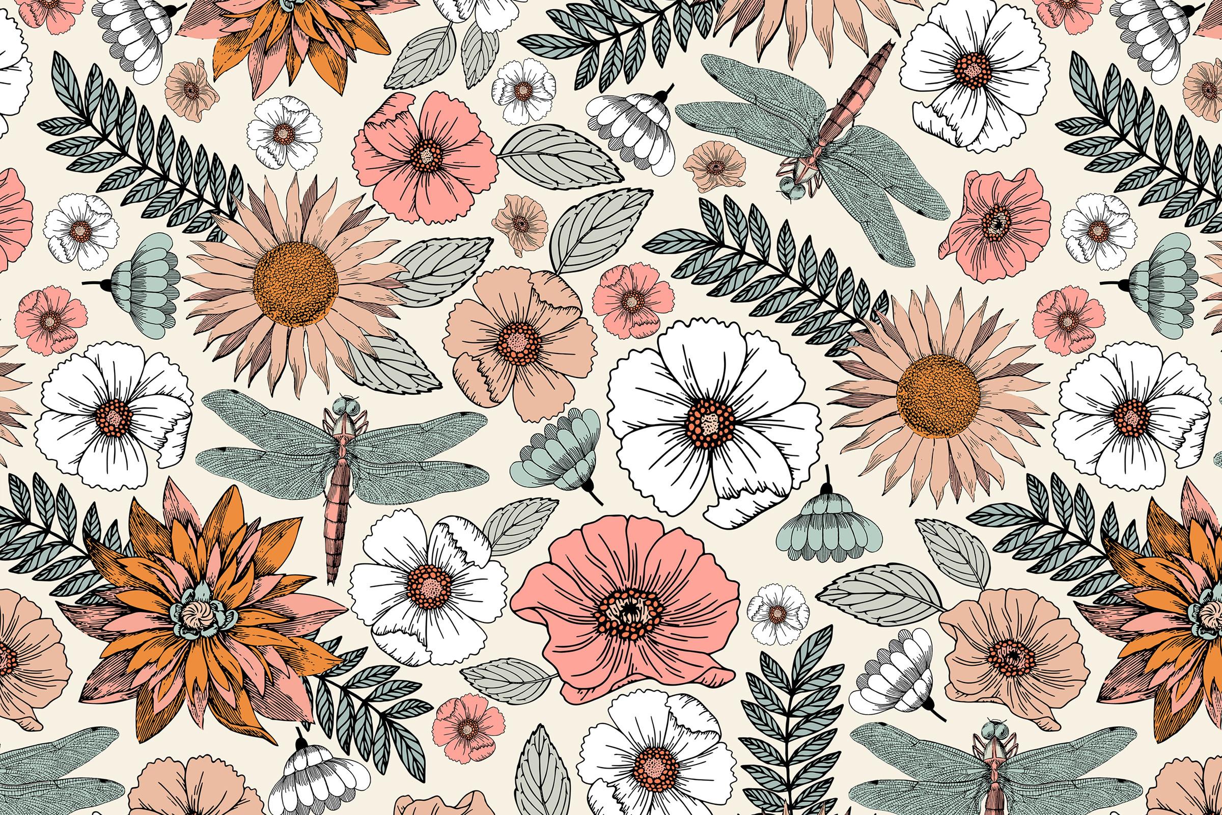 Bohemian Flowers Wallpapers - Top Free Bohemian Flowers Backgrounds ...