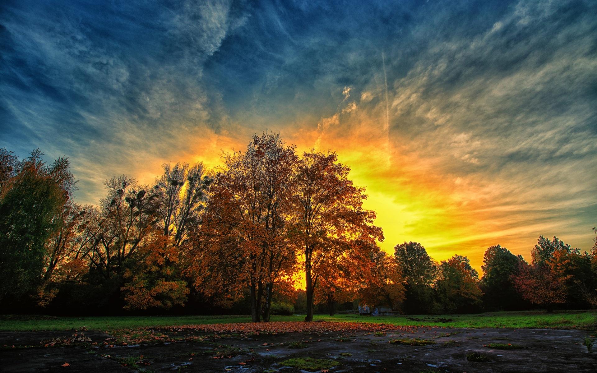 Autumn Sunset HD Wallpapers - Top Free Autumn Sunset HD Backgrounds ...