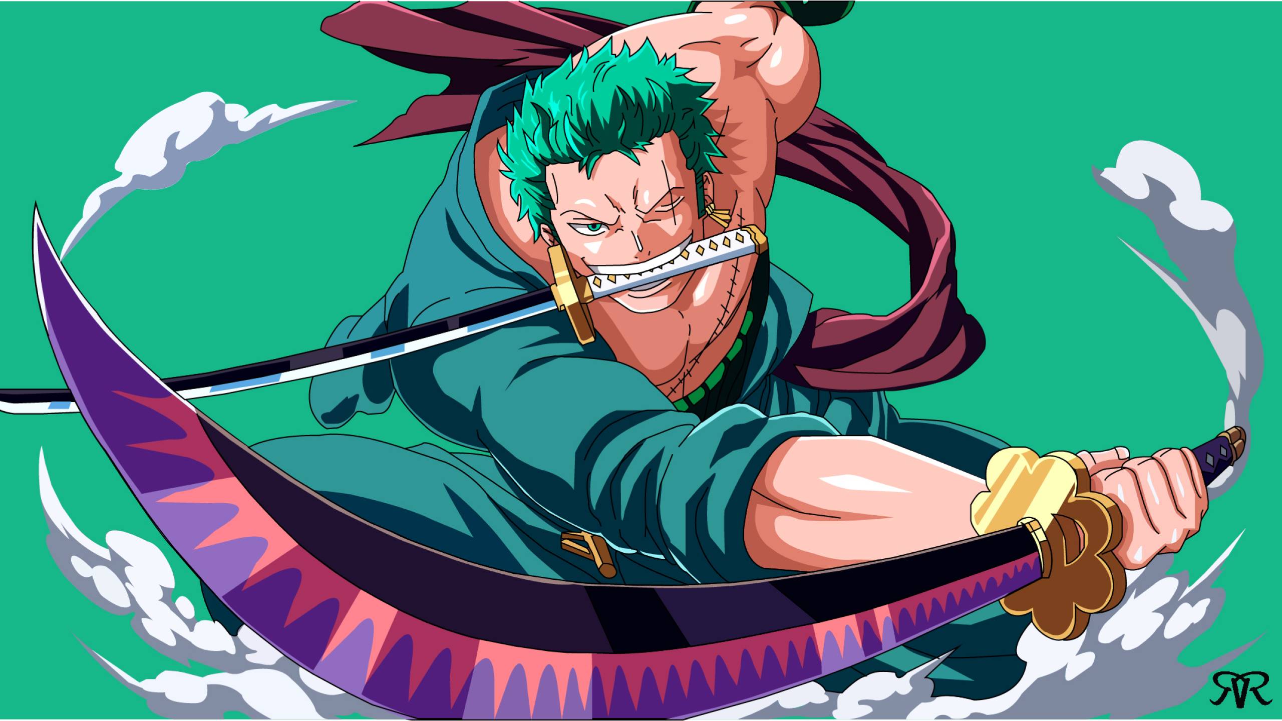 Zoro Green Wallpapers - Top Free Zoro Green Backgrounds - WallpaperAccess