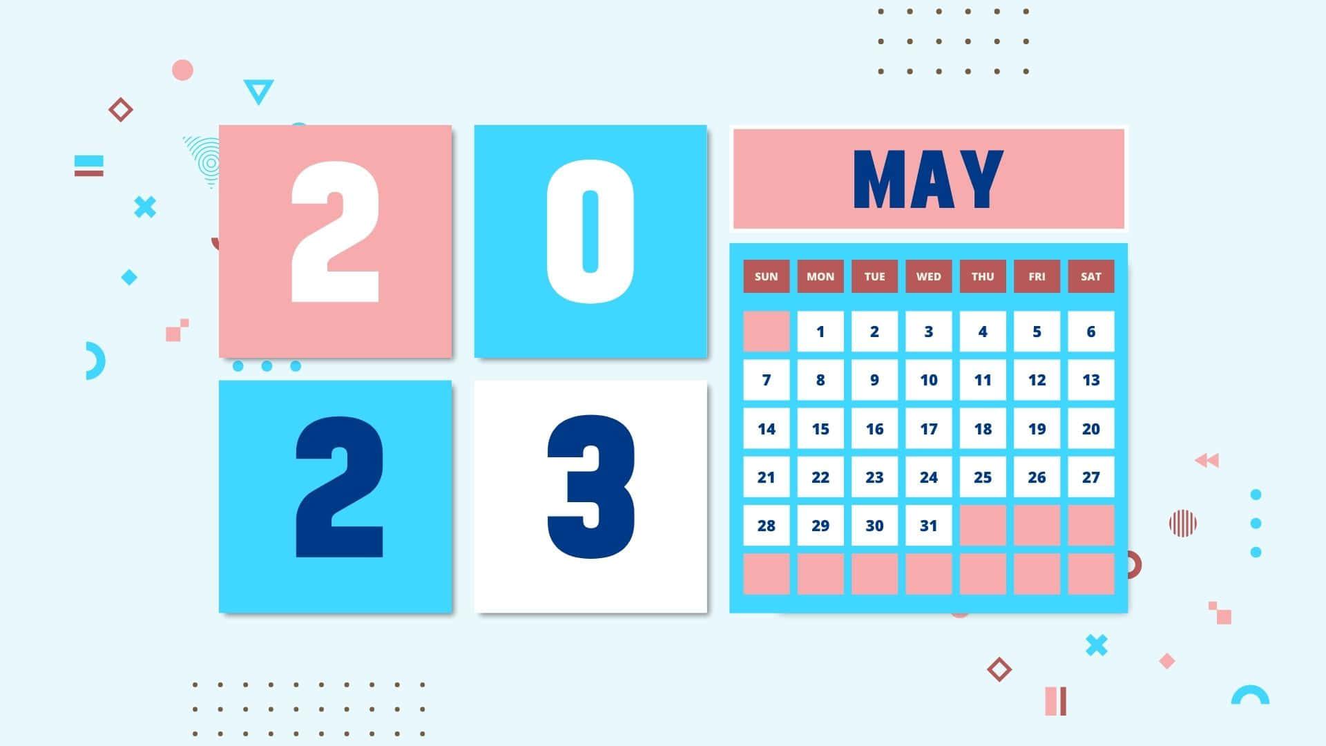 May 2023 Calendar Wallpapers - Top Free May 2023 Calendar Backgrounds ...