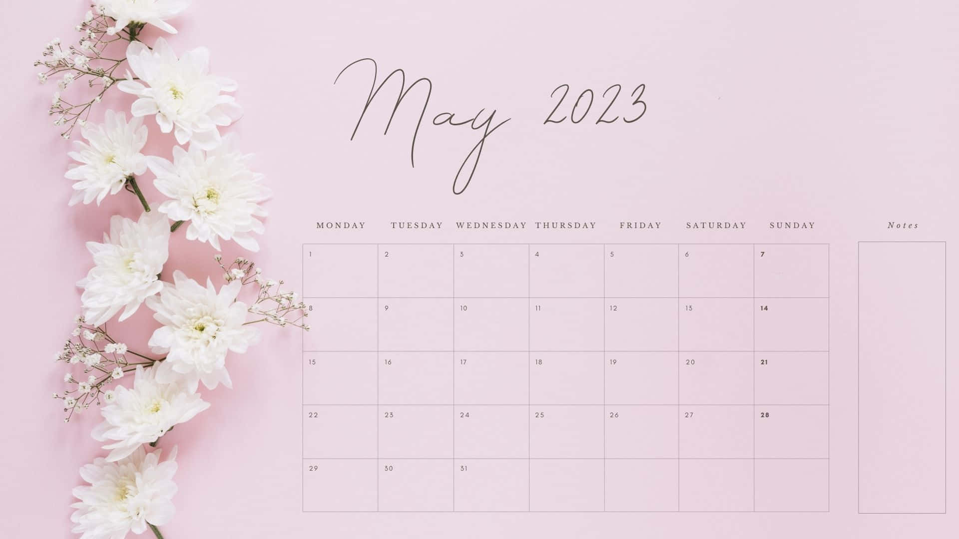 May 2023 Calendar Wallpapers - Top Free May 2023 Calendar Backgrounds ...