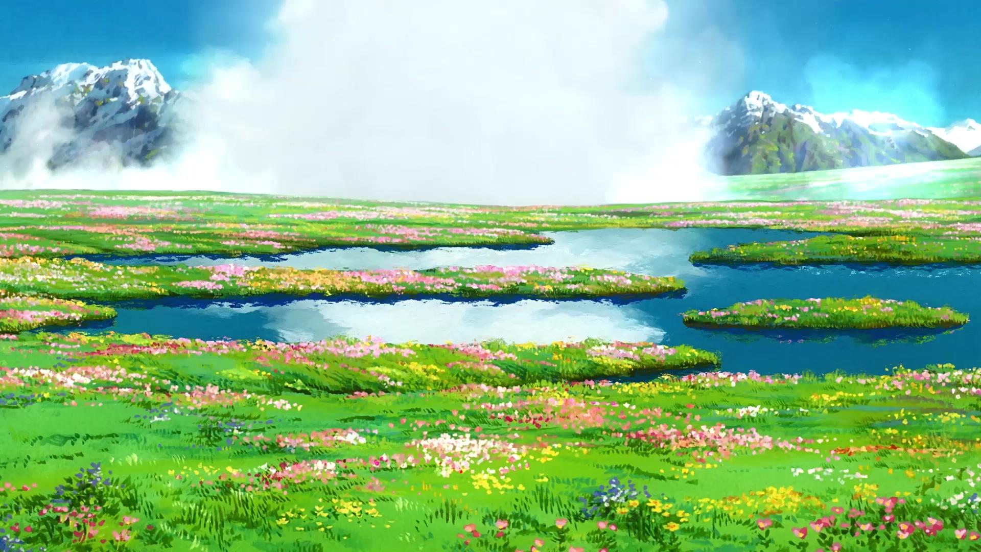 Anime Flower Field Wallpapers - Top Free Anime Flower Field Backgrounds ...