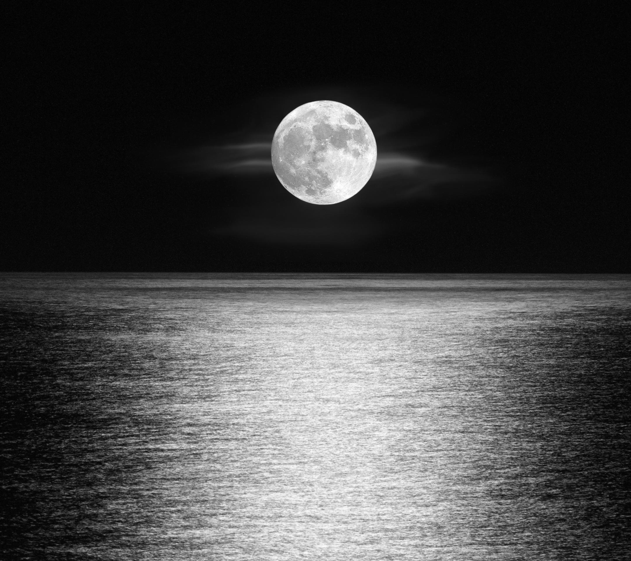 Moon Over Ocean Wallpapers - Top Free Moon Over Ocean Backgrounds ...