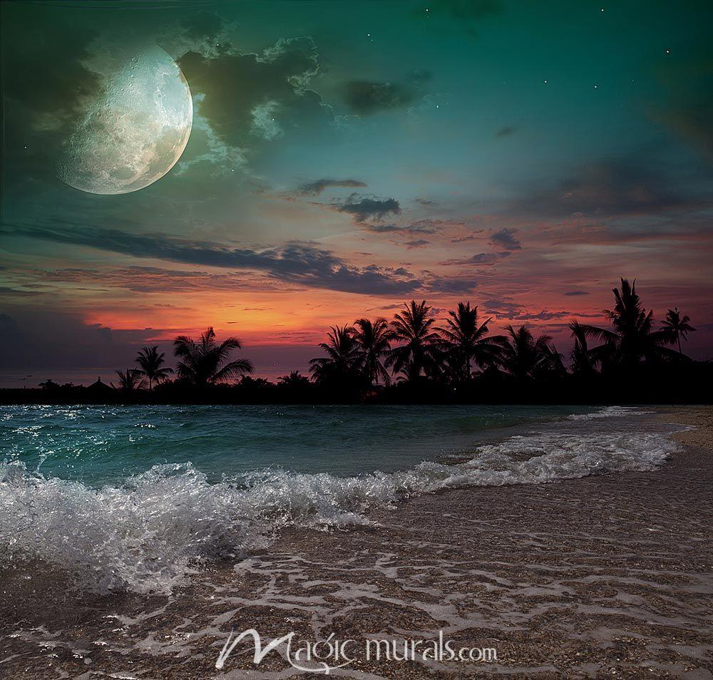 Moon Over Ocean Wallpapers - Top Free Moon Over Ocean Backgrounds ...