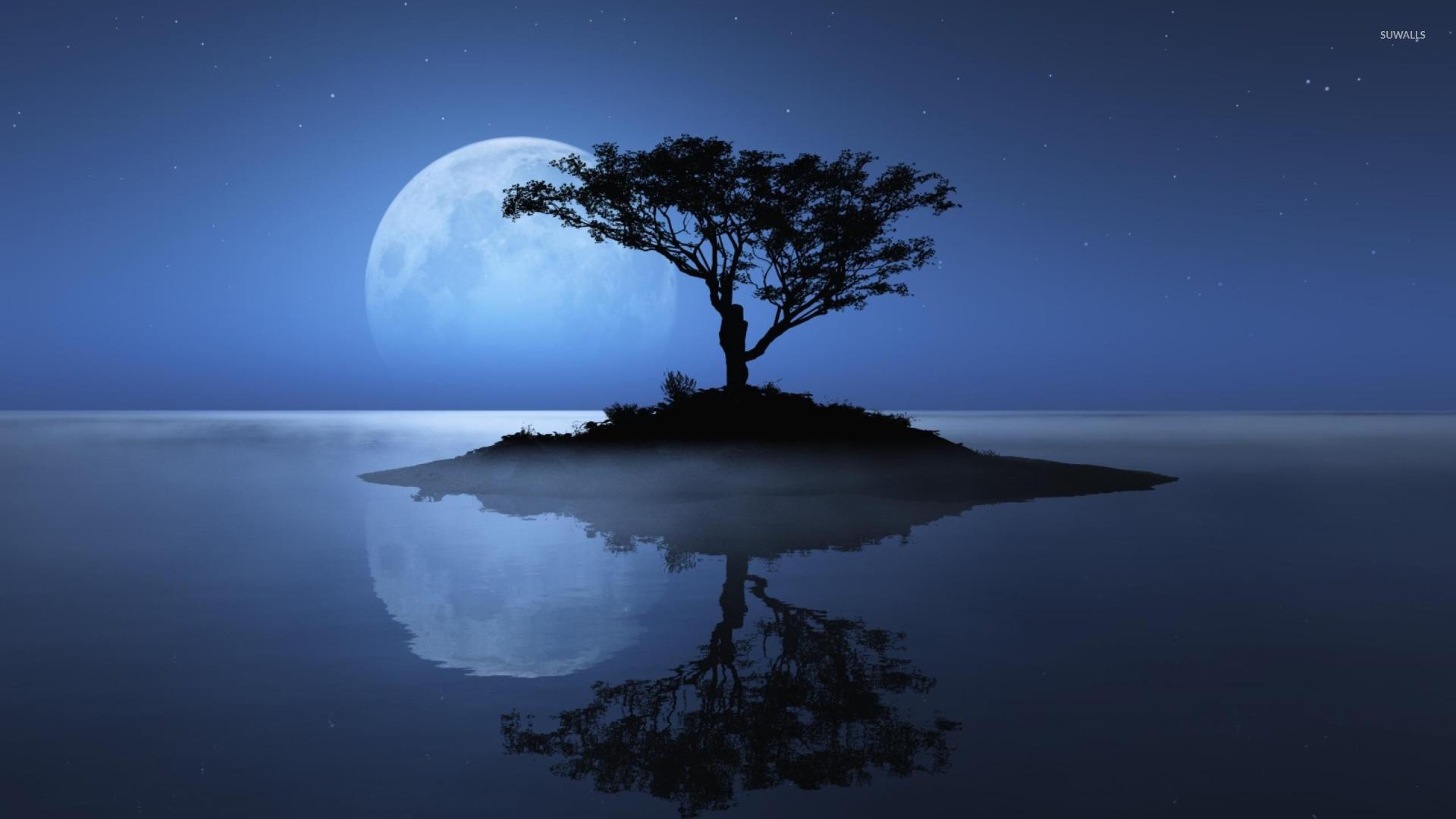 Moon Over Ocean Wallpapers - Top Free Moon Over Ocean Backgrounds ...