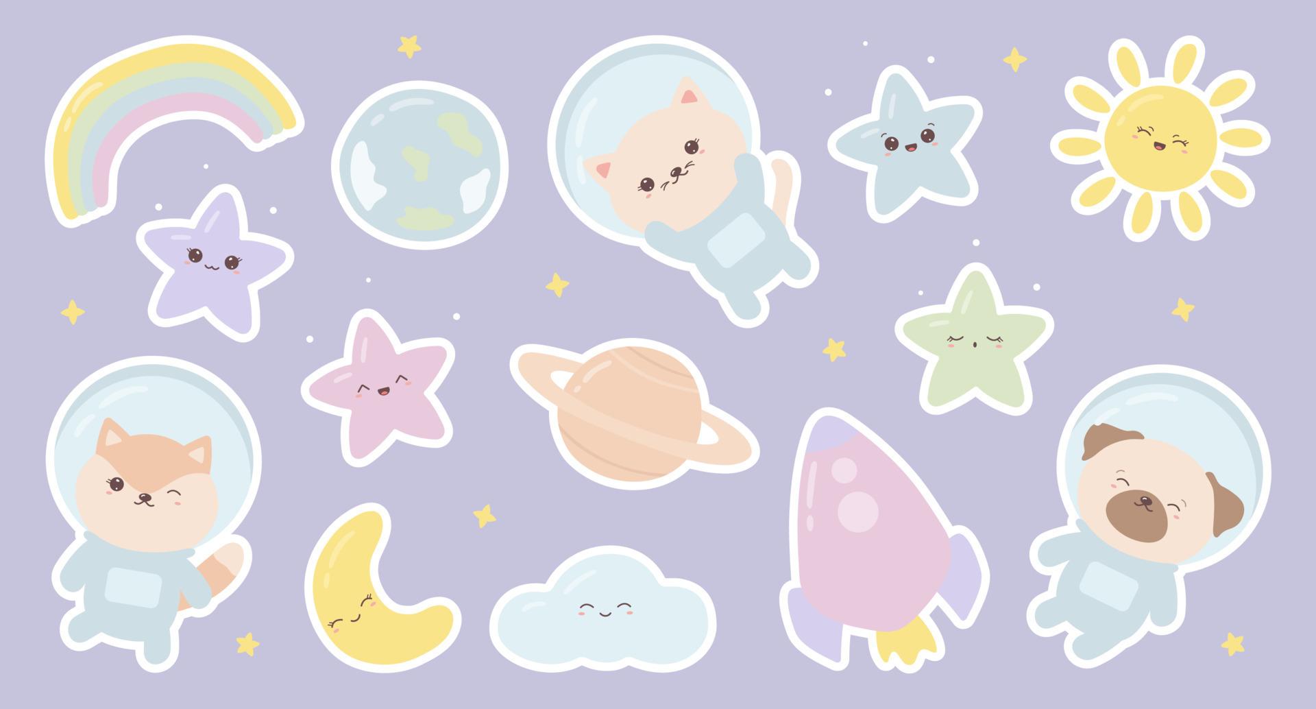 Kawaii Animal Space Wallpapers - Top Free Kawaii Animal Space ...