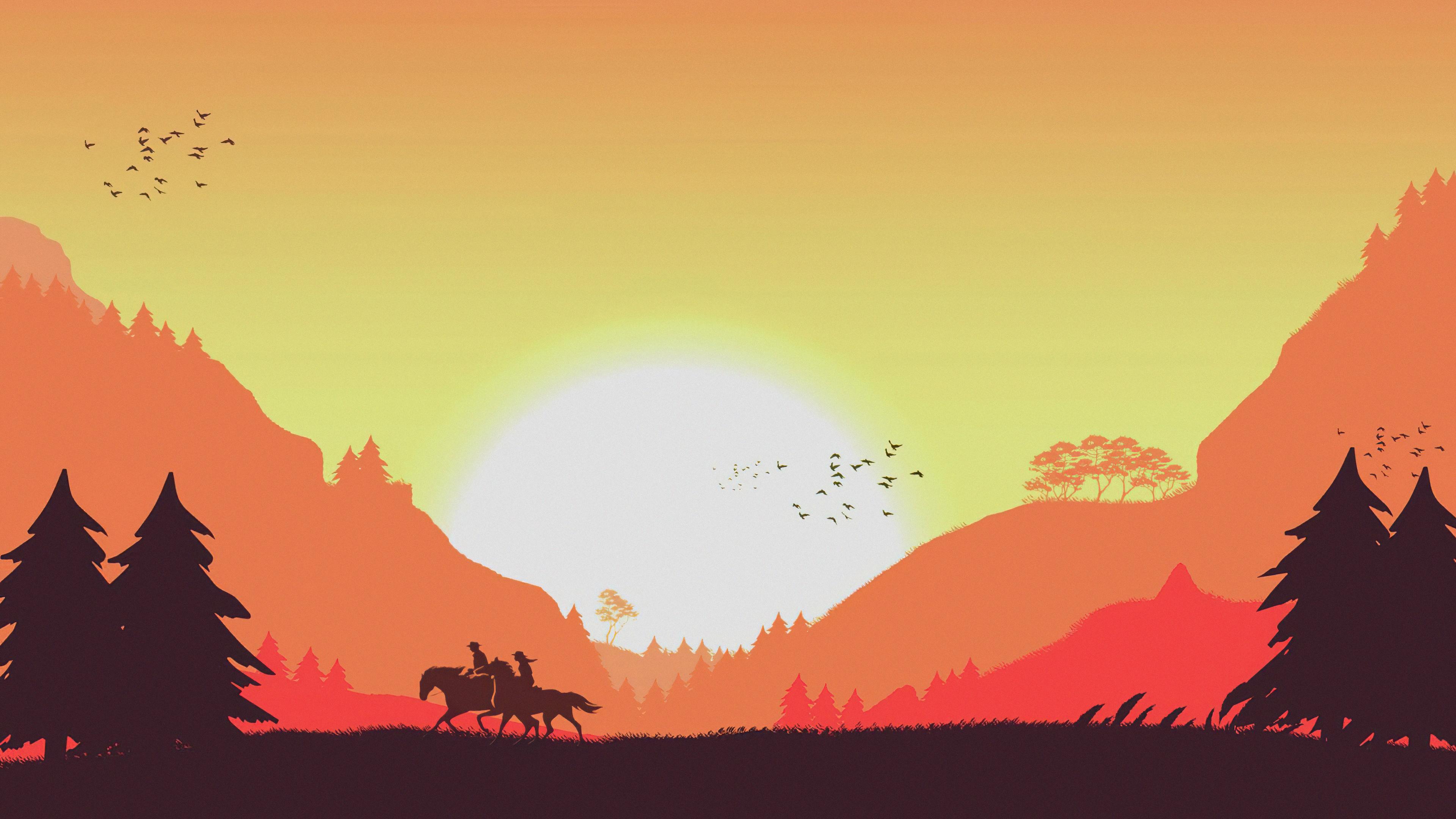 Red Dead Redemption 2 Minimalist Wallpapers - Top Free Red Dead ...